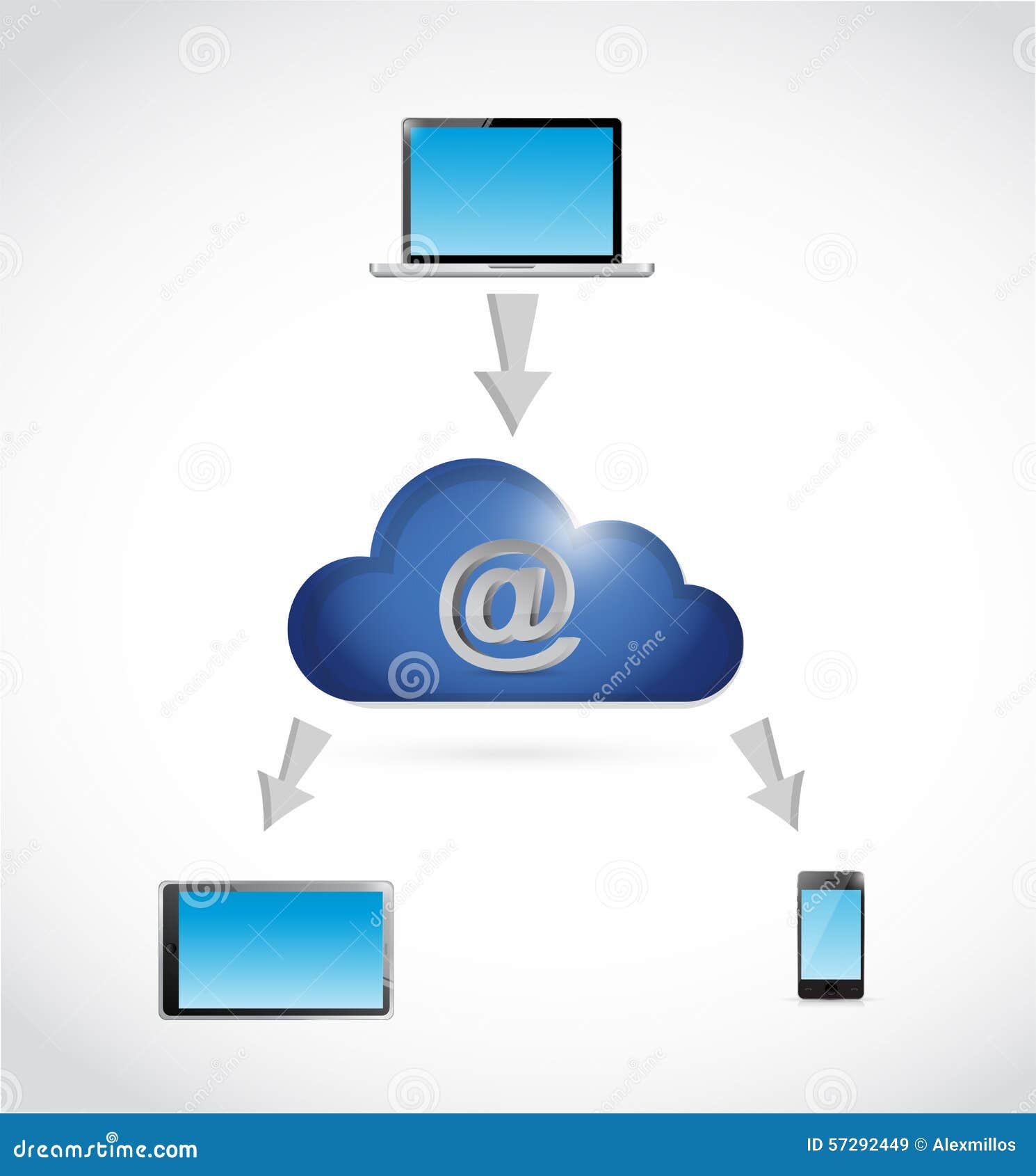 Electronics Online Connection Network Stock Illustration - Illustration ...