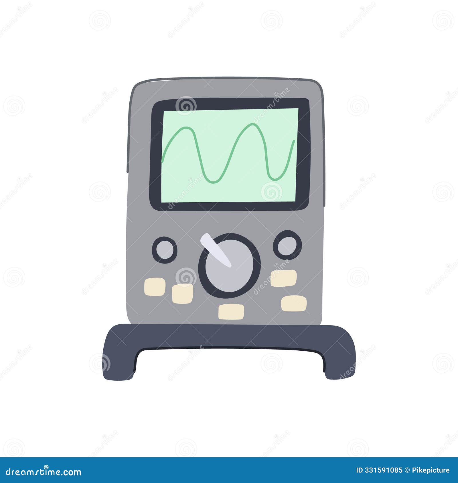 Probe Oscillograph Cartoon Vector Illustration | CartoonDealer.com ...