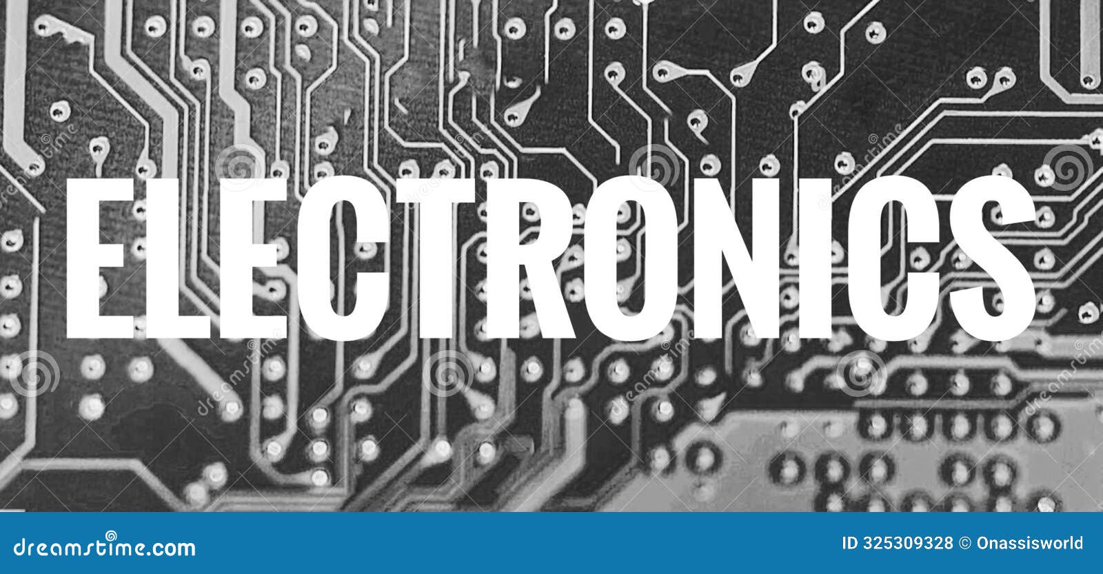 Electronics PCB Header Background Abstract Illustration Stock Photo ...