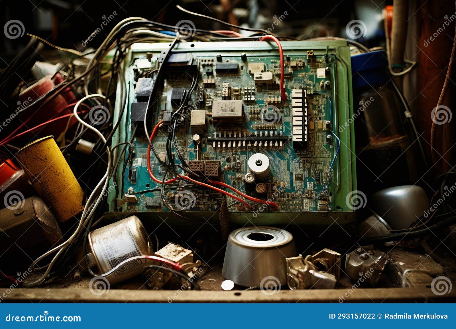 Electronics for recycling stock photo. Image of management - 293157022