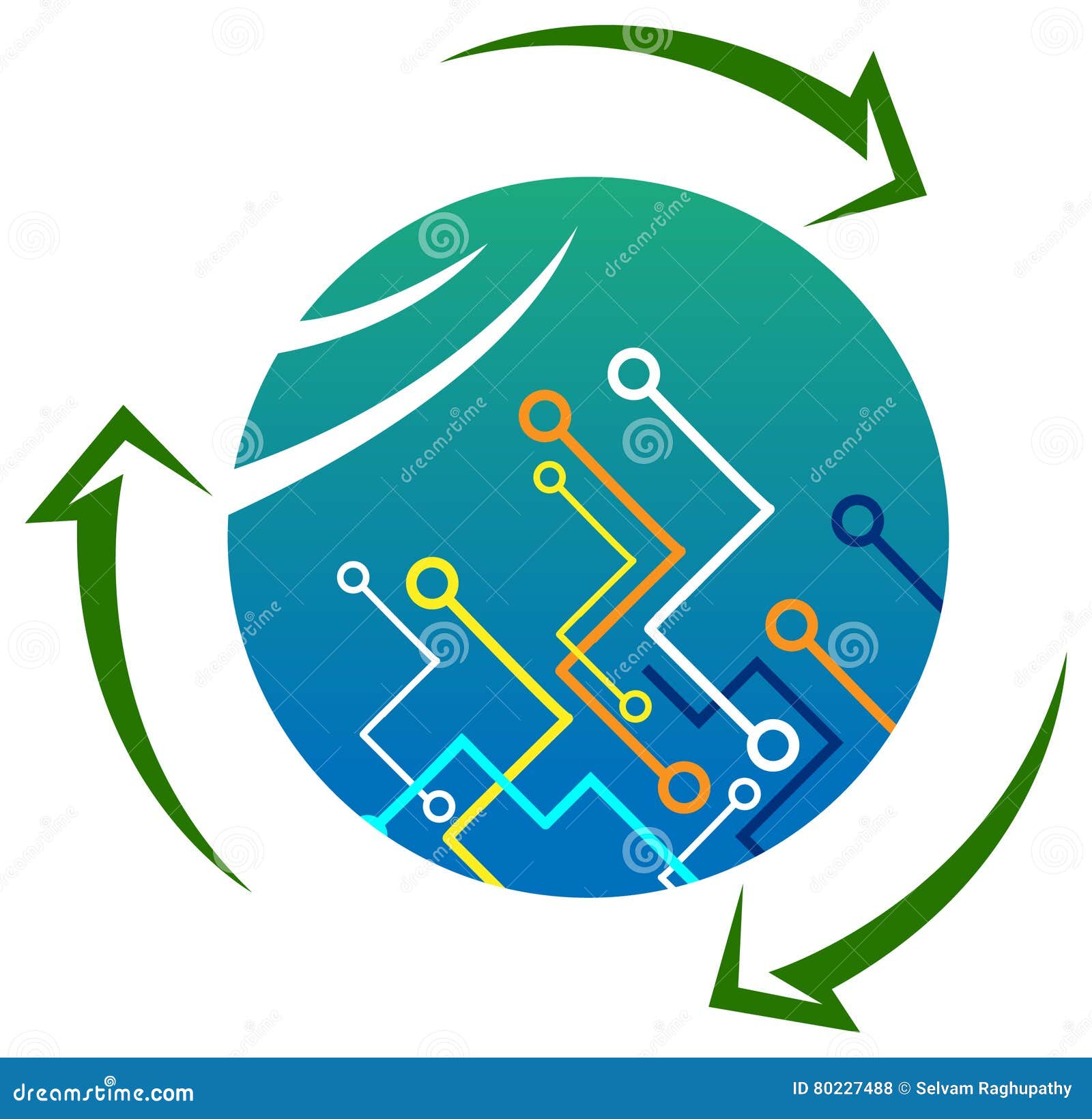 Electronics recycling stock vector. Illustration of environment - 80227488