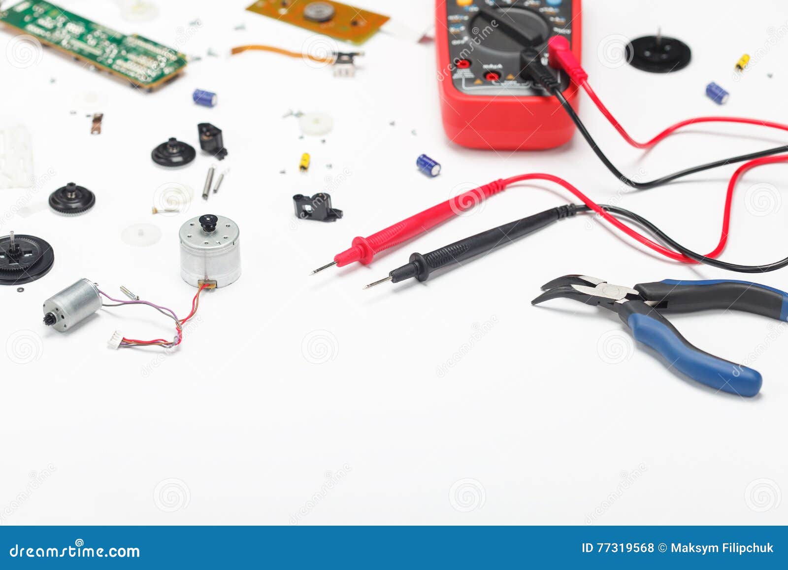 Electronics Repair Background Stock Photo - Image of closeup, capacitor ...