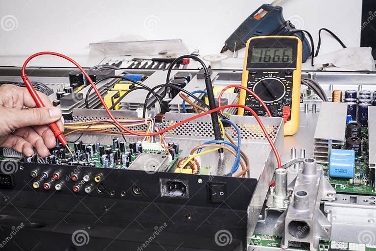Electronics Repair stock image. Image of capacitor, business - 34919571