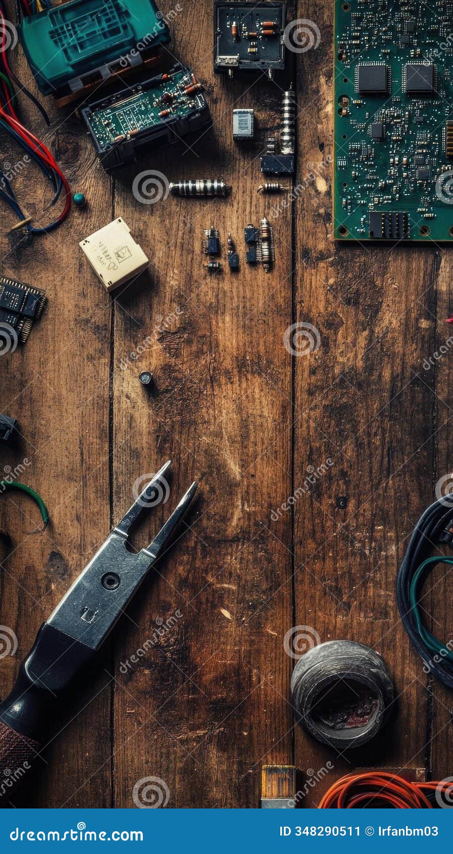 Electronics Repair Workshop, a Close-Up Look at the Tools and ...