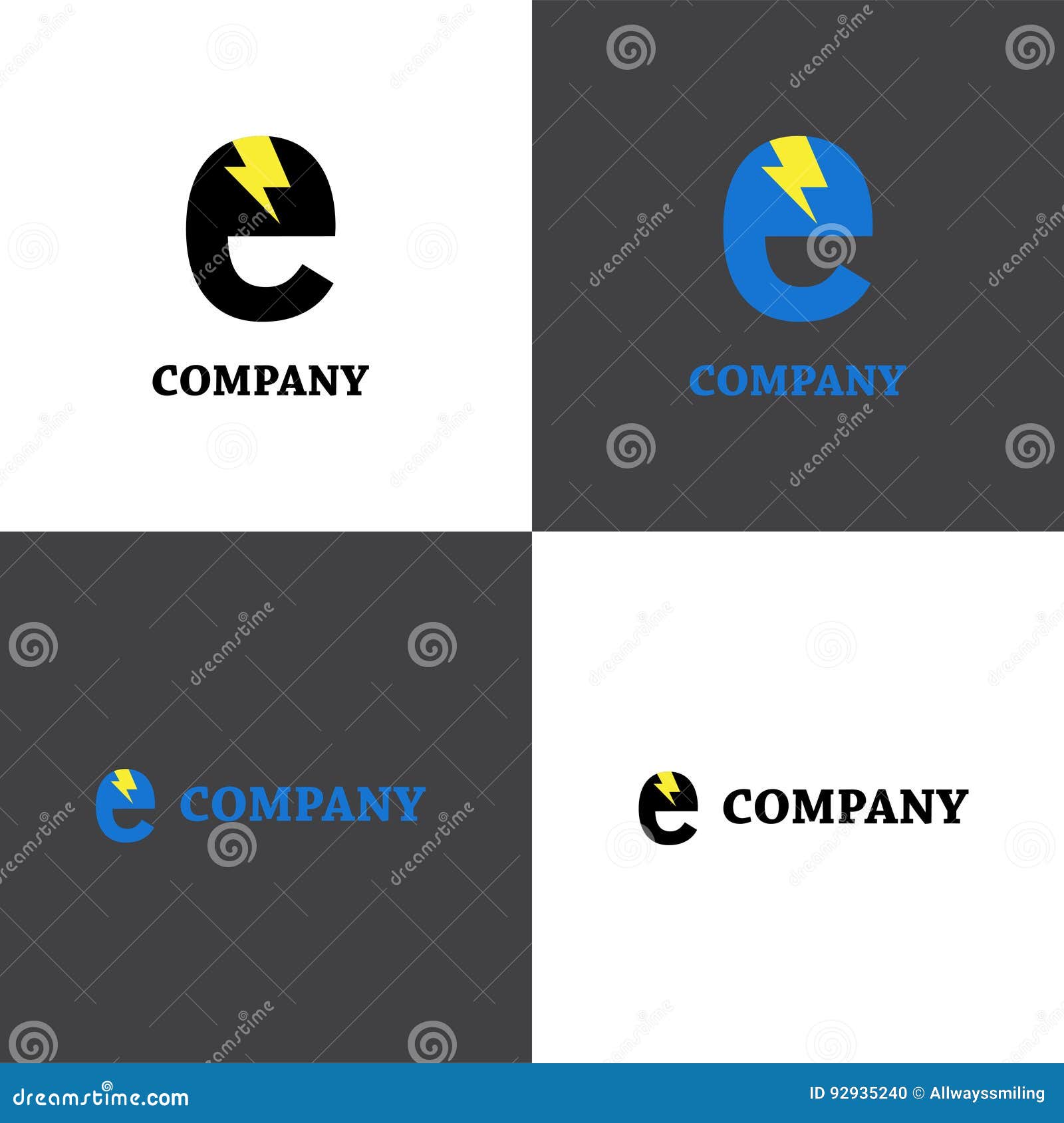 Electronics Services or Goods Company Logo Stock Vector - Illustration ...