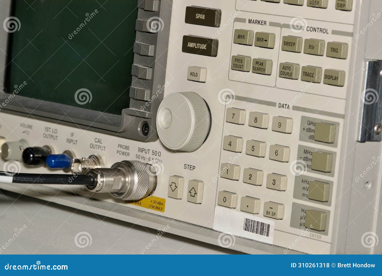 Electronics Spectrum Analyzer Buttons and Display, Science and ...