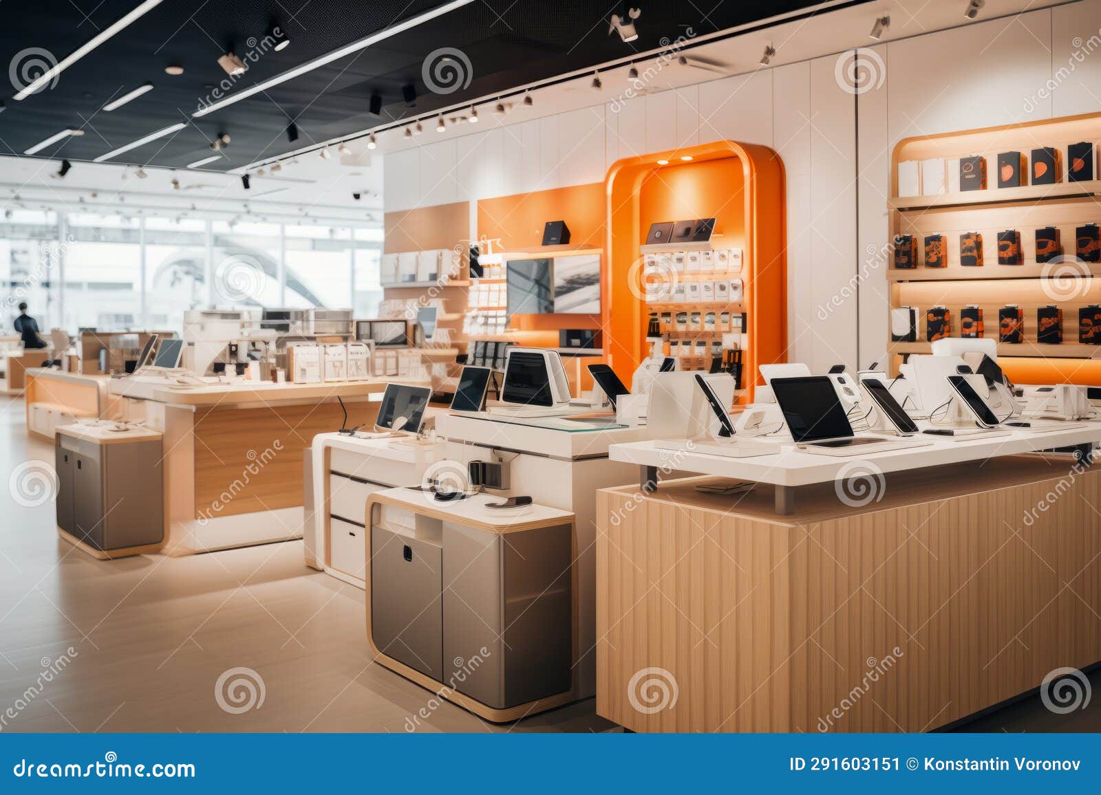 Electronics Store Interior Combines Sleek Design and Wooden Elements ...