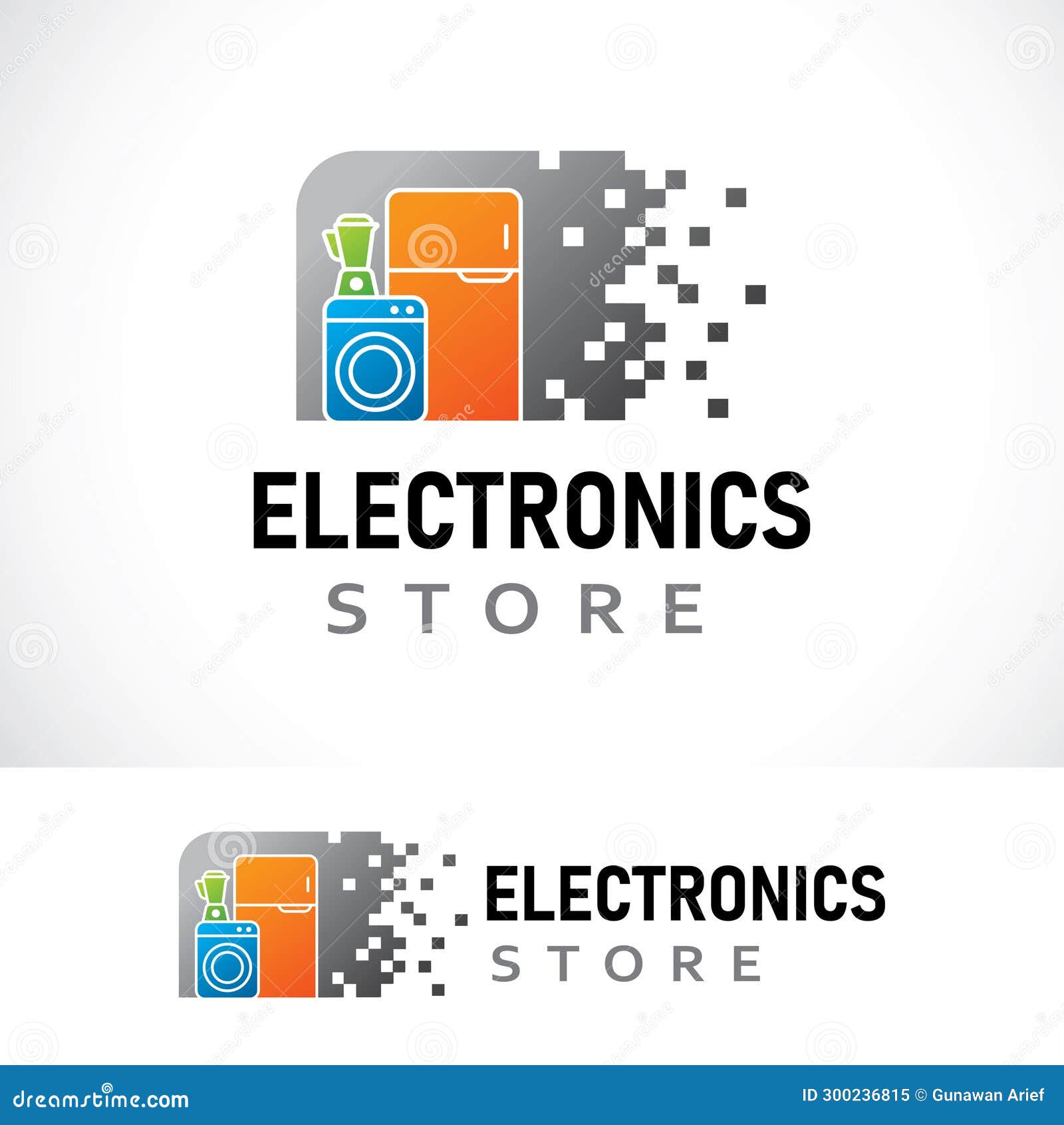 Electronics Store Logo Design Template Stock Vector - Illustration of ...