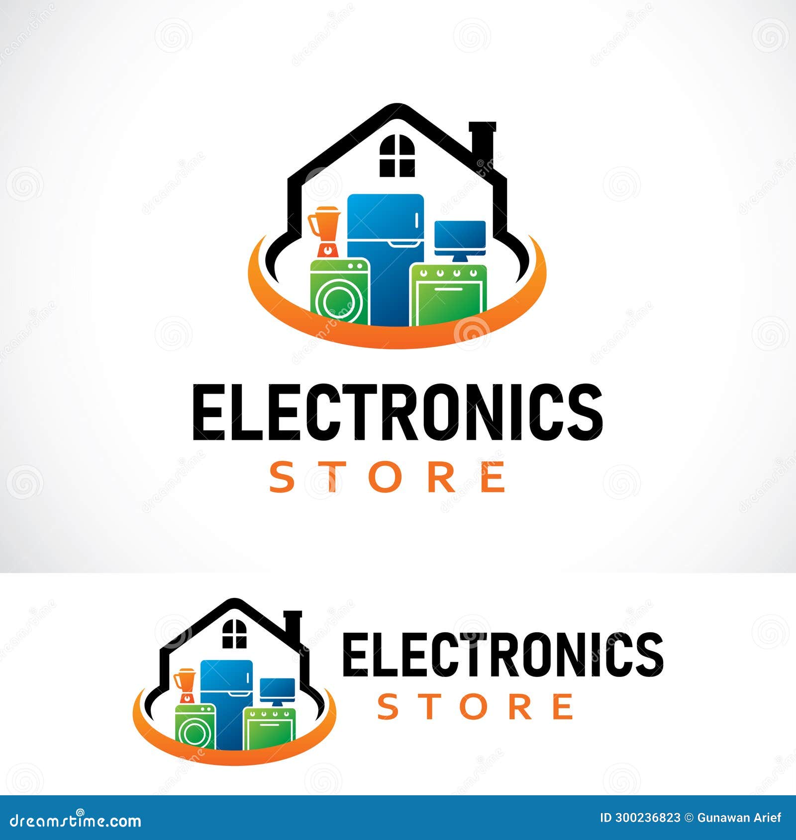 Electronics Store Logo Design Template Stock Vector - Illustration of ...