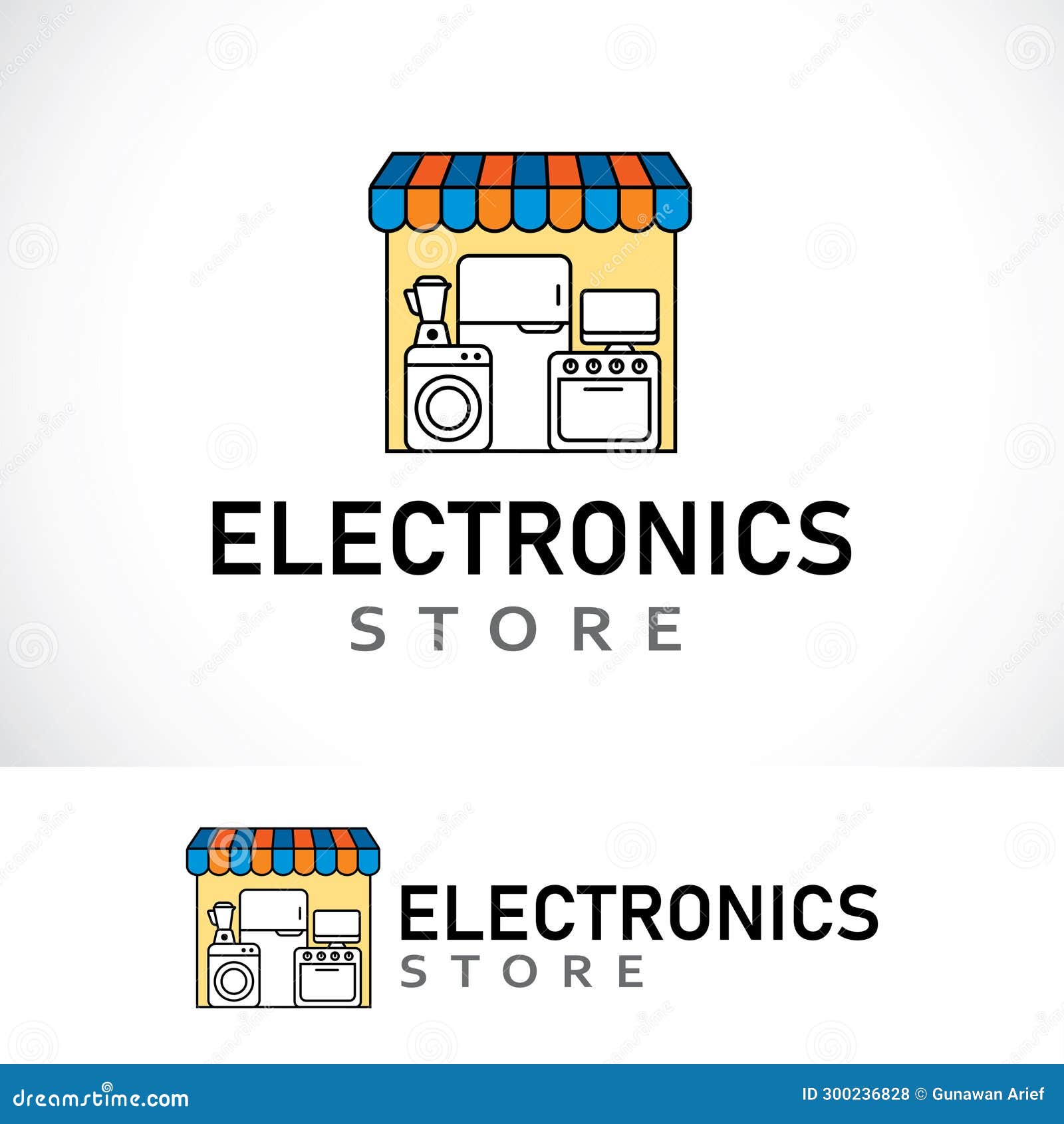 Electronics Store Logo Design Template Stock Vector - Illustration of ...