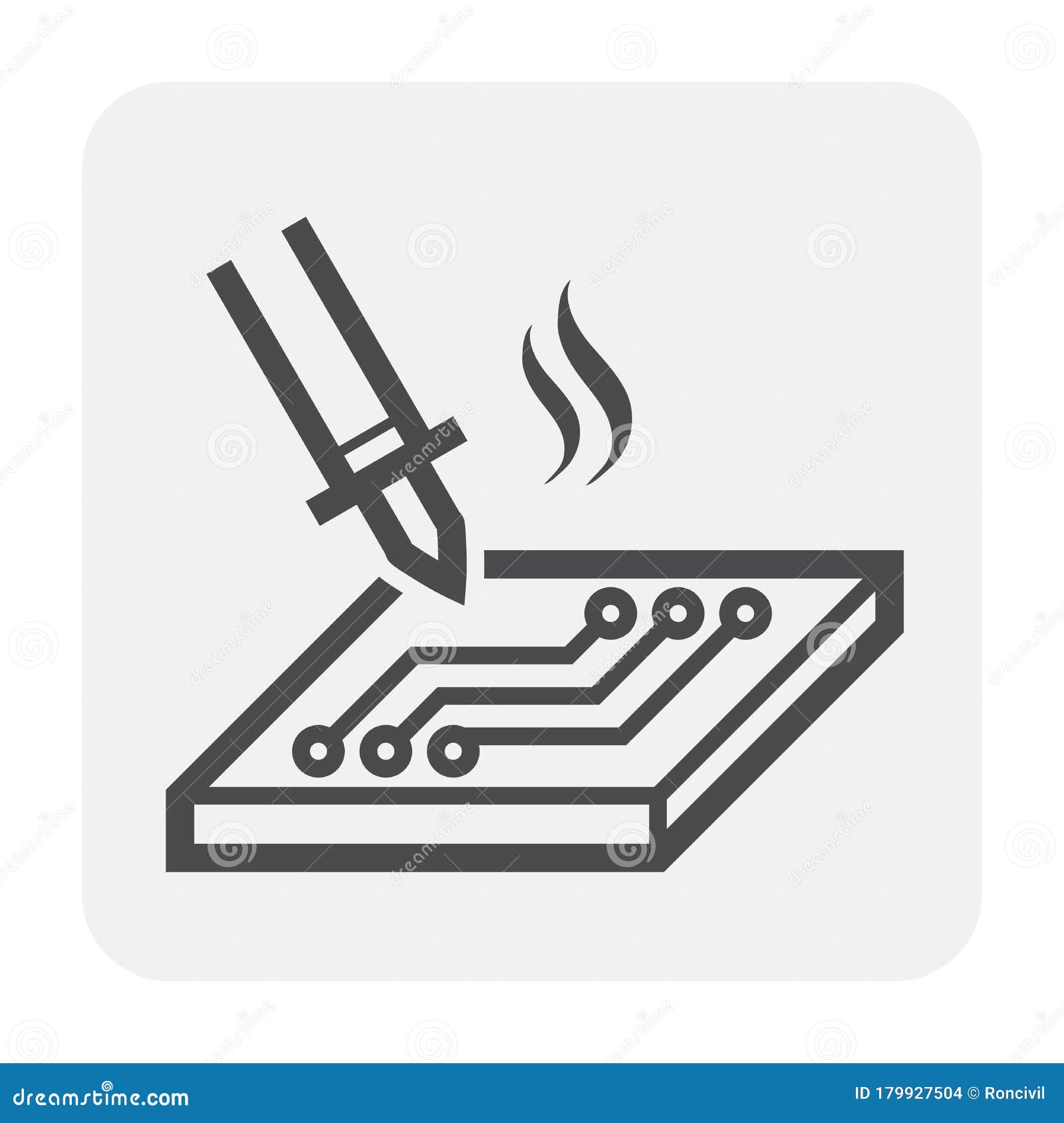 Electronics tool icon stock vector. Illustration of hand - 179927504