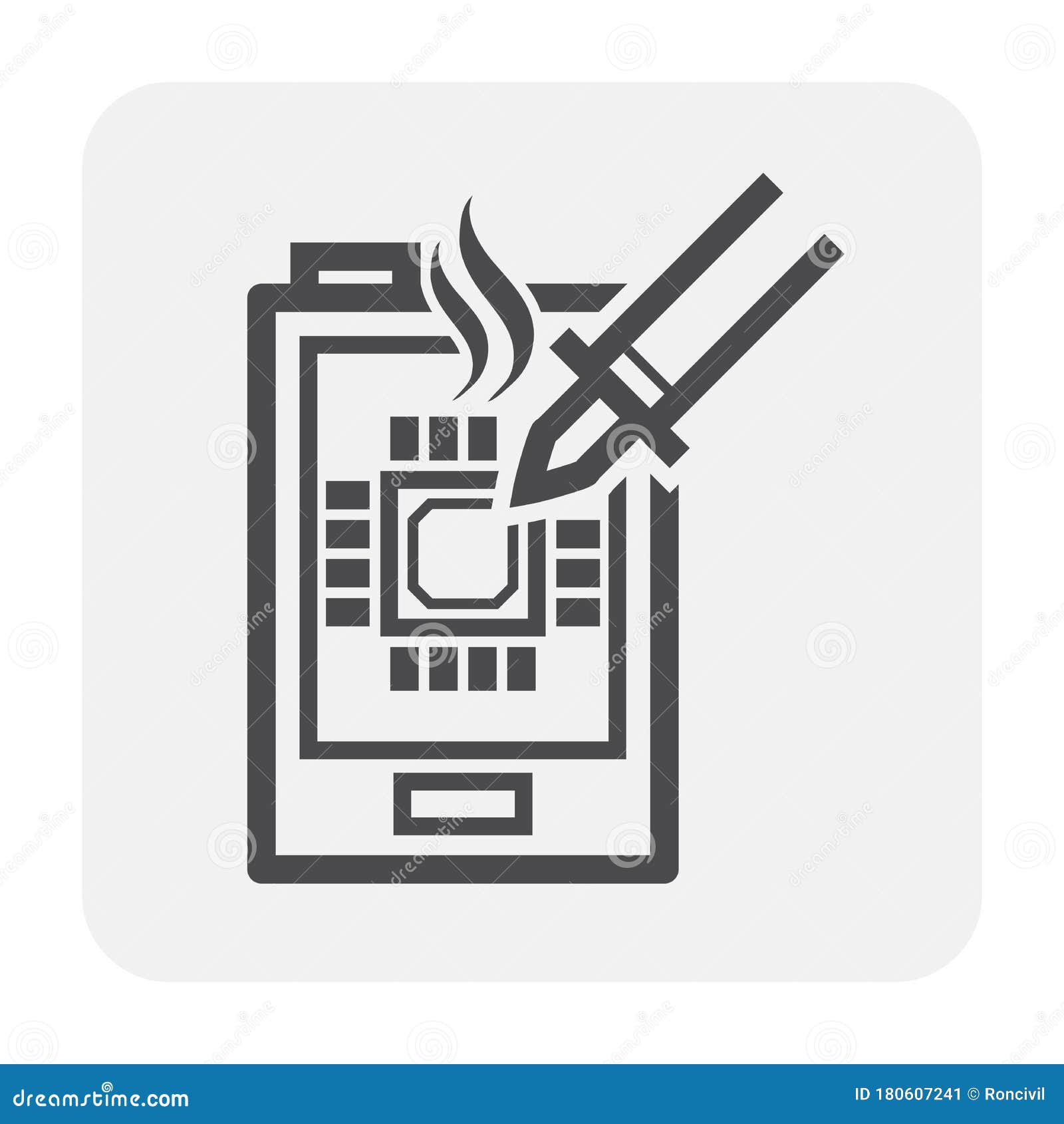 Electronics tool icon stock vector. Illustration of electricity - 180607241