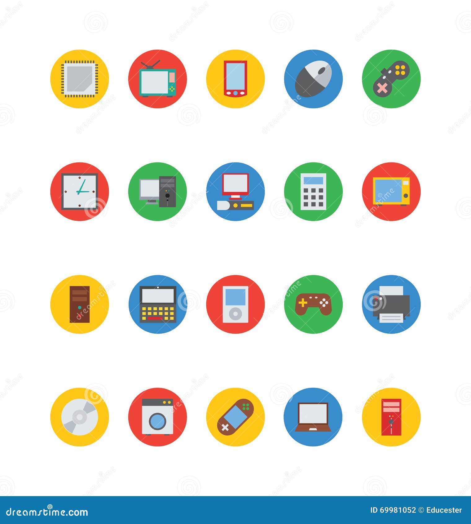 Electronics Vector Icons 1 stock illustration. Illustration of ...