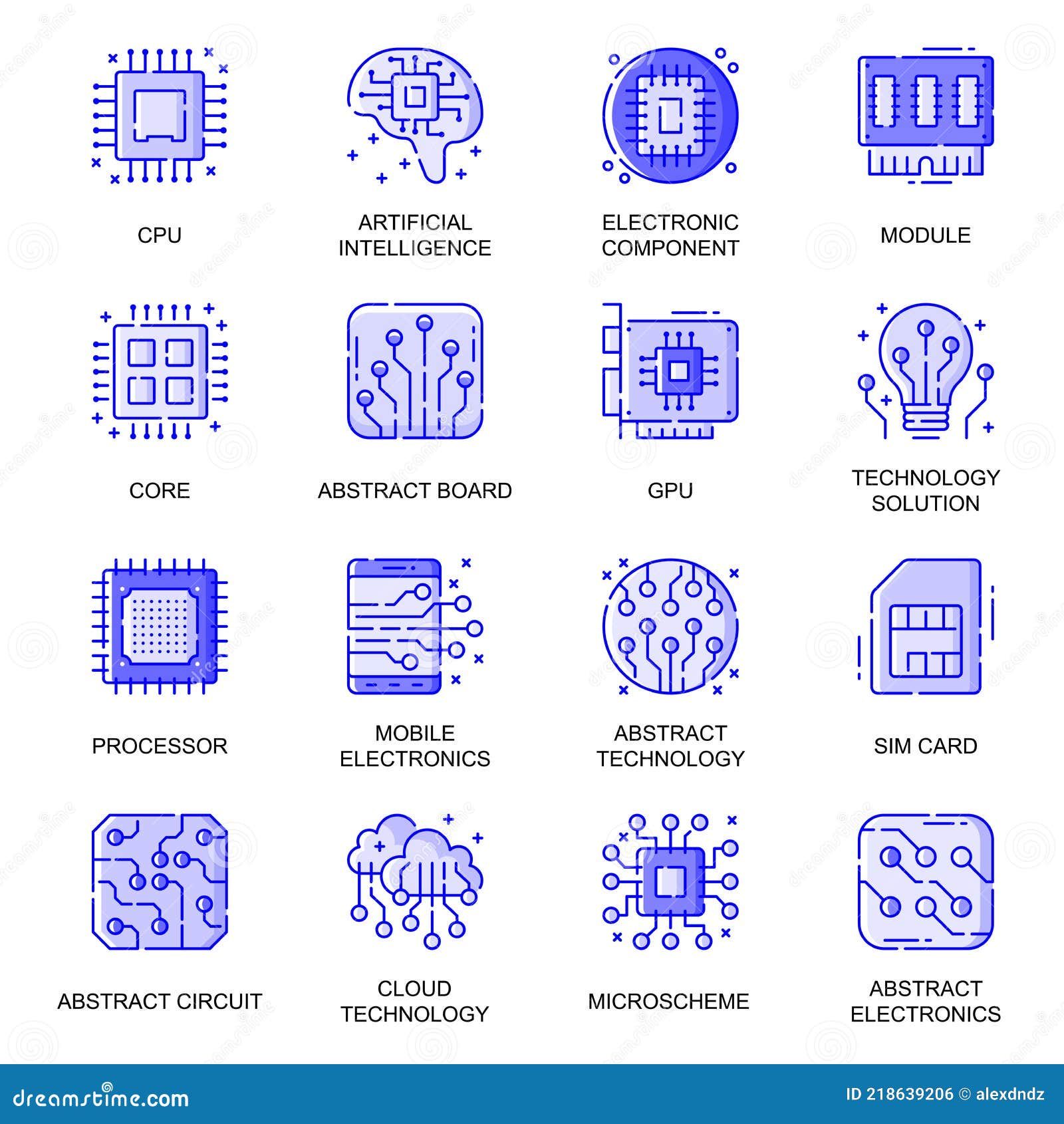 Electronics Web Flat Line Icons Set. Pack Outline Pictogram Stock ...