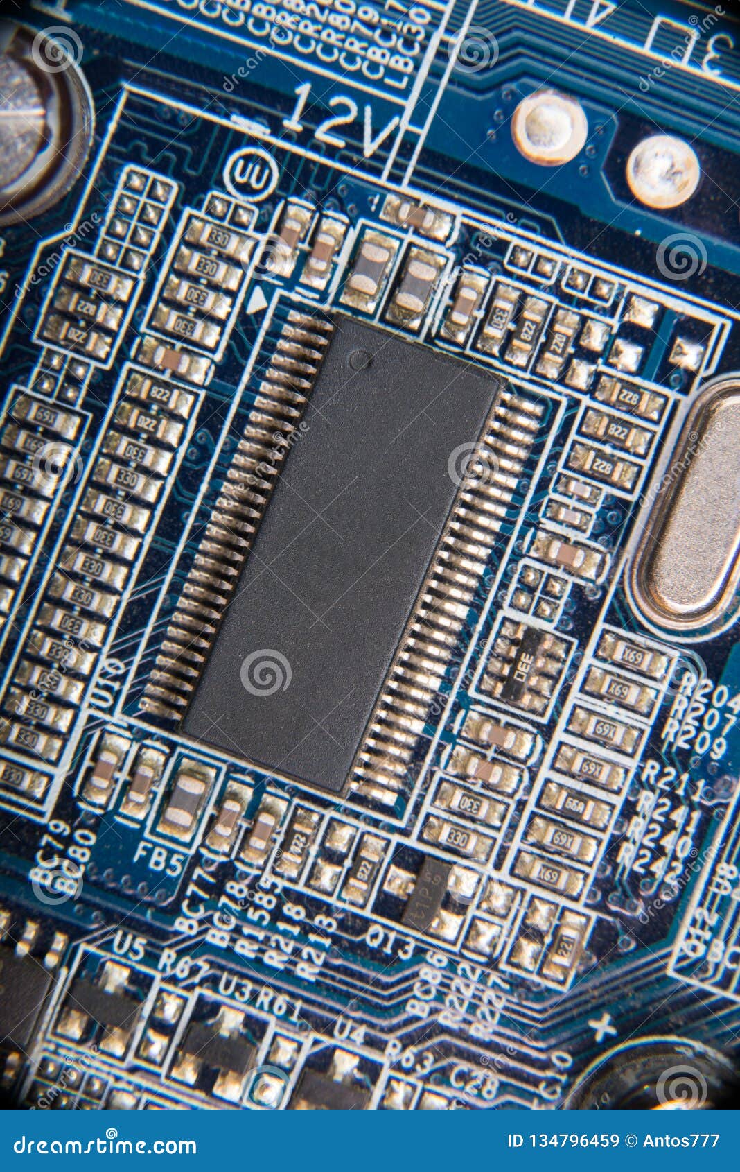 Electronic Circuit Board Close Up Stock Image - Image of electronic ...
