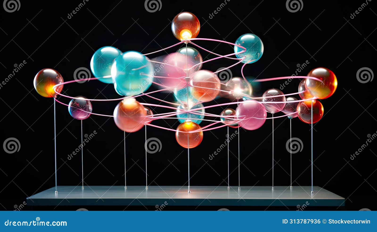 Electrons helium atom stock illustration. Illustration of atom - 313787936