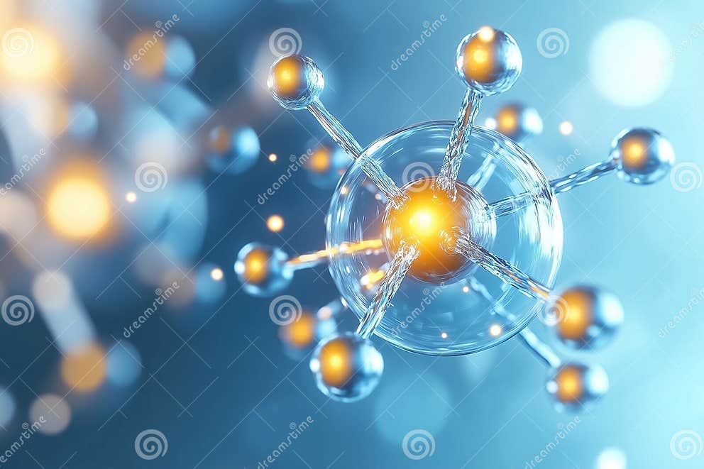 Electrons Spin Around a Bright Nucleus, Showcasing the Dynamic ...