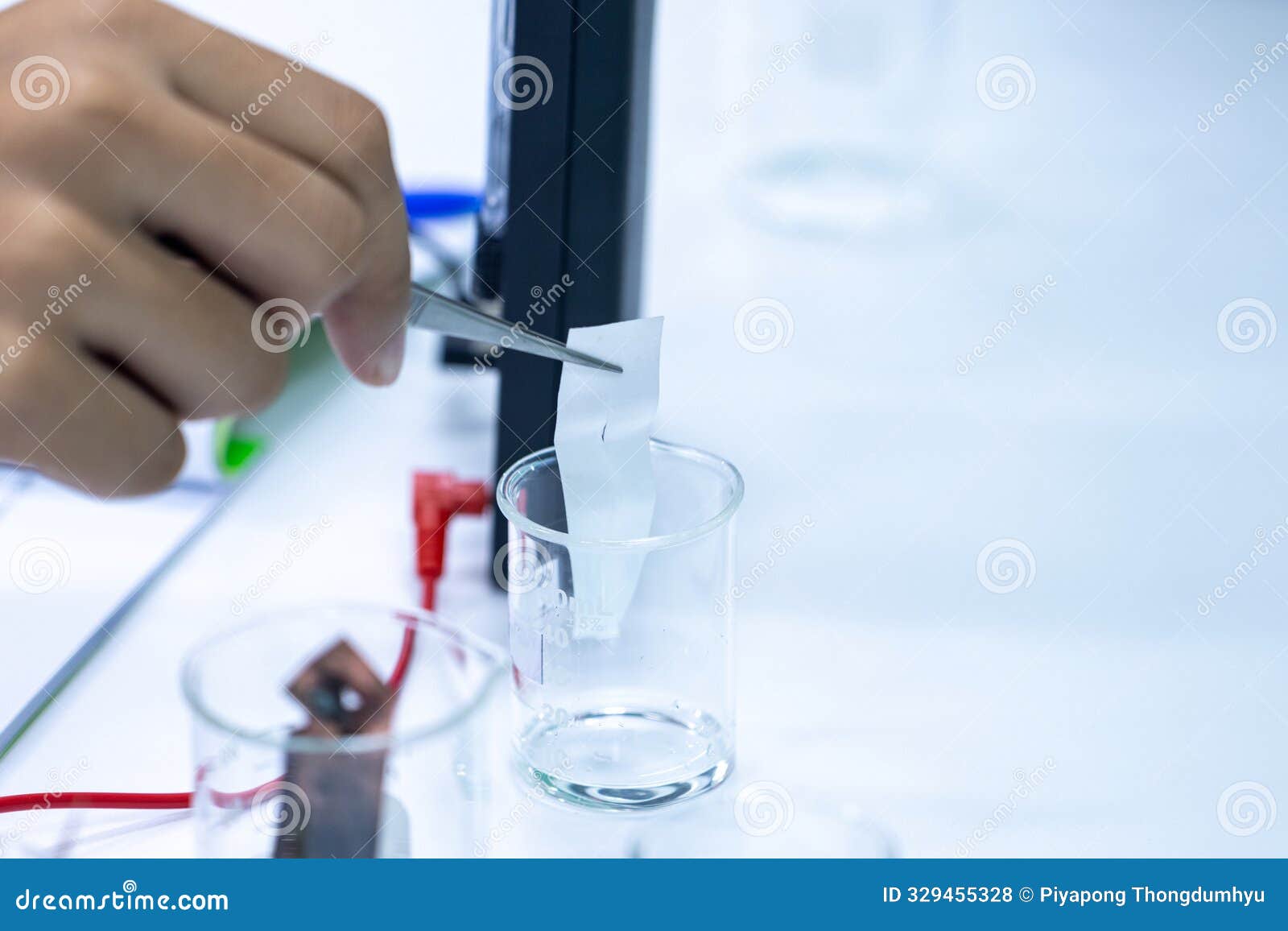 Electroplating Experiment in Chemistry Laboratory. Stock Photo - Image ...