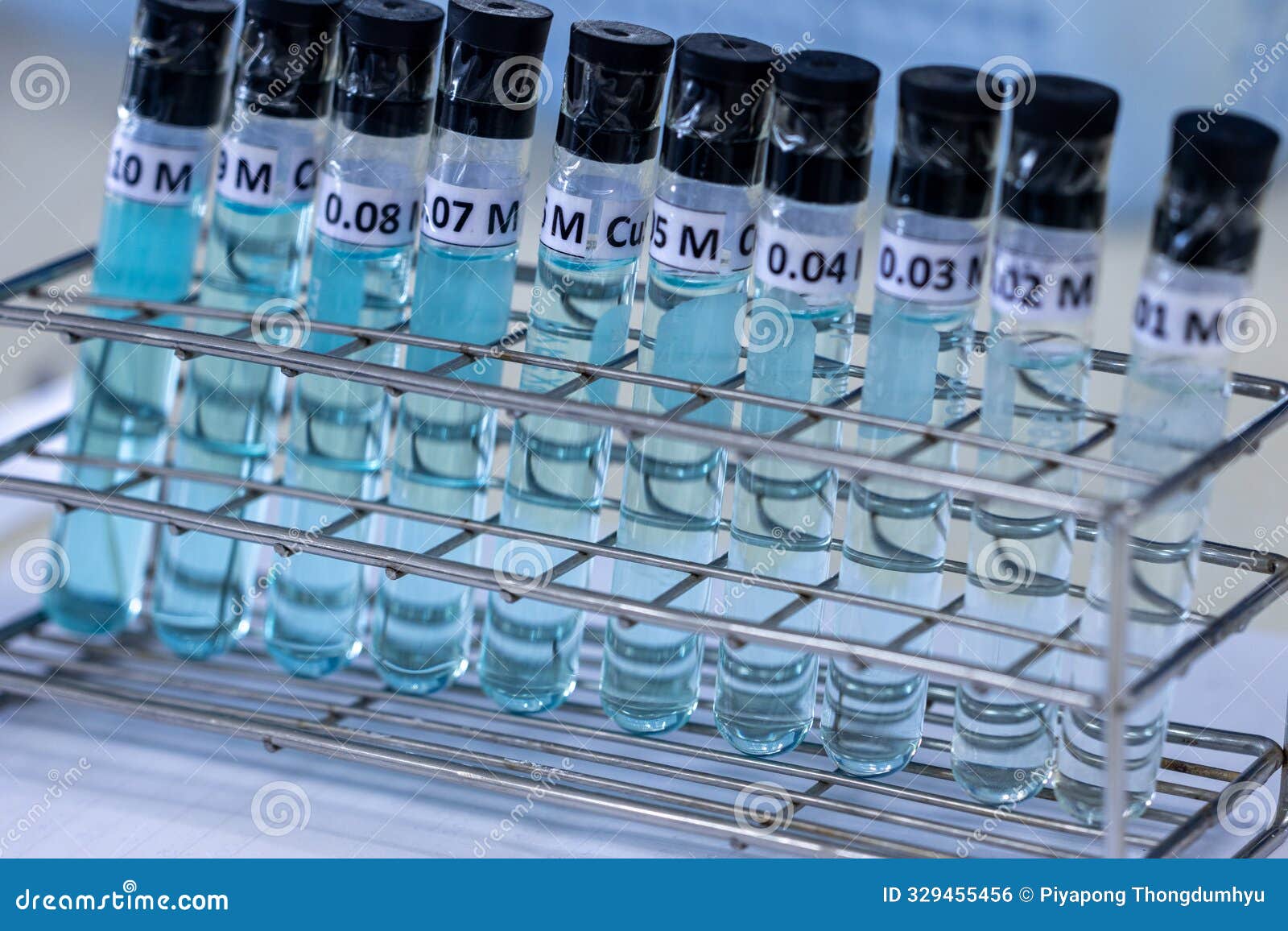 Electroplating Experiment in Chemistry Laboratory. Stock Photo - Image ...