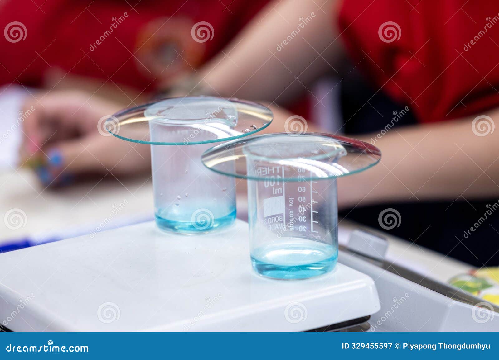 Electroplating Experiment In Chemistry Laboratory. Stock Photo ...