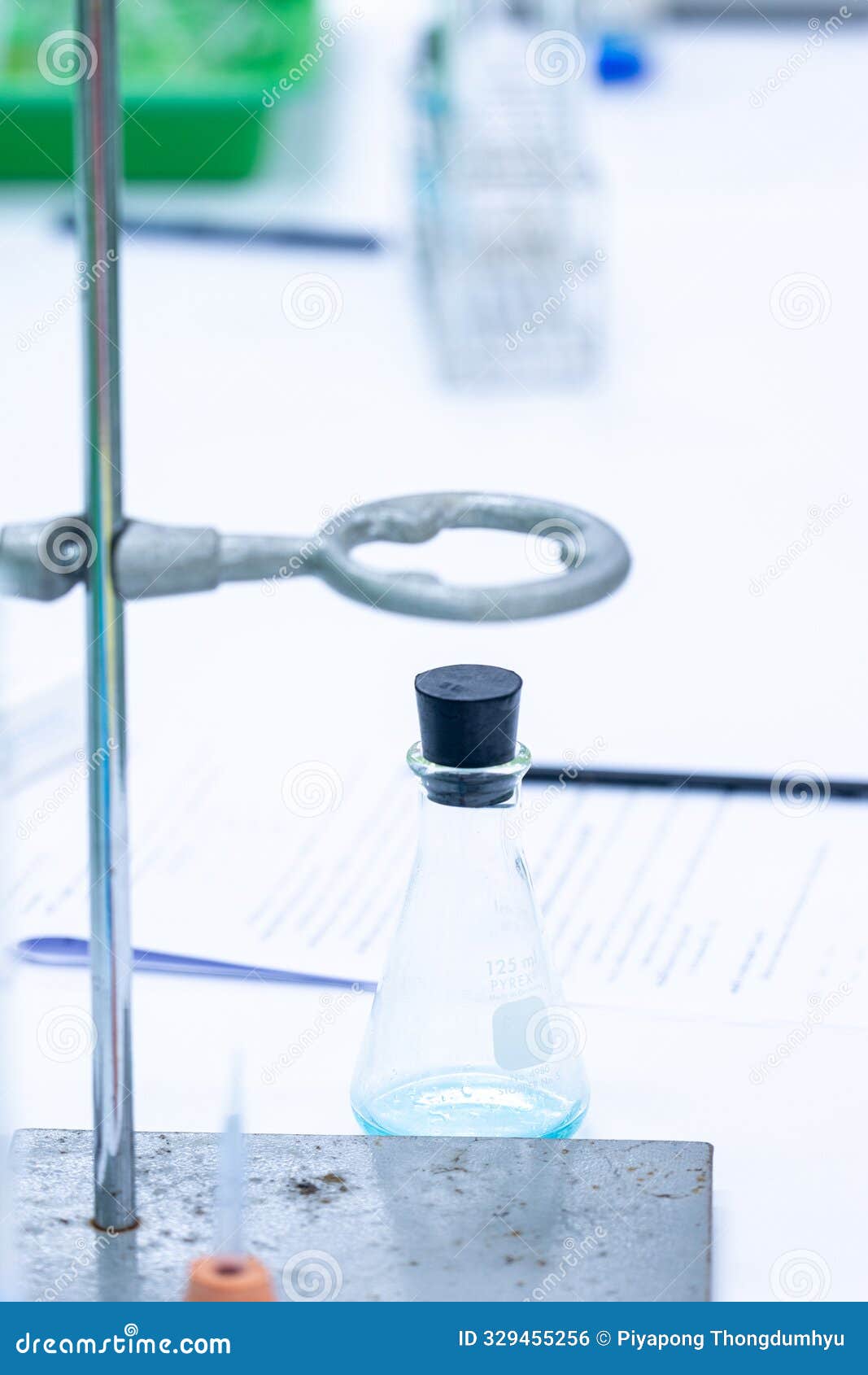 Electroplating Experiment In Chemistry Laboratory. Stock Photo ...