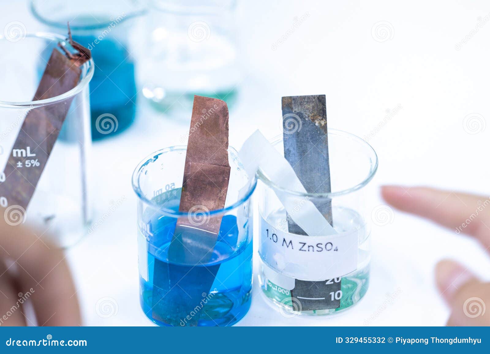 Electroplating Experiment in Chemistry Laboratory. Stock Photo - Image ...