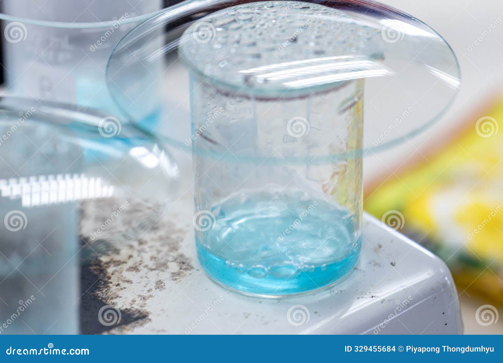 Electroplating Experiment In Chemistry Laboratory. Stock Image ...