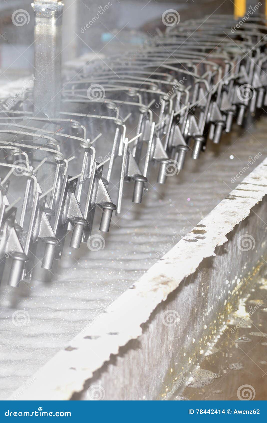 Electroplating in progress stock photo. Image of dipping - 78442414