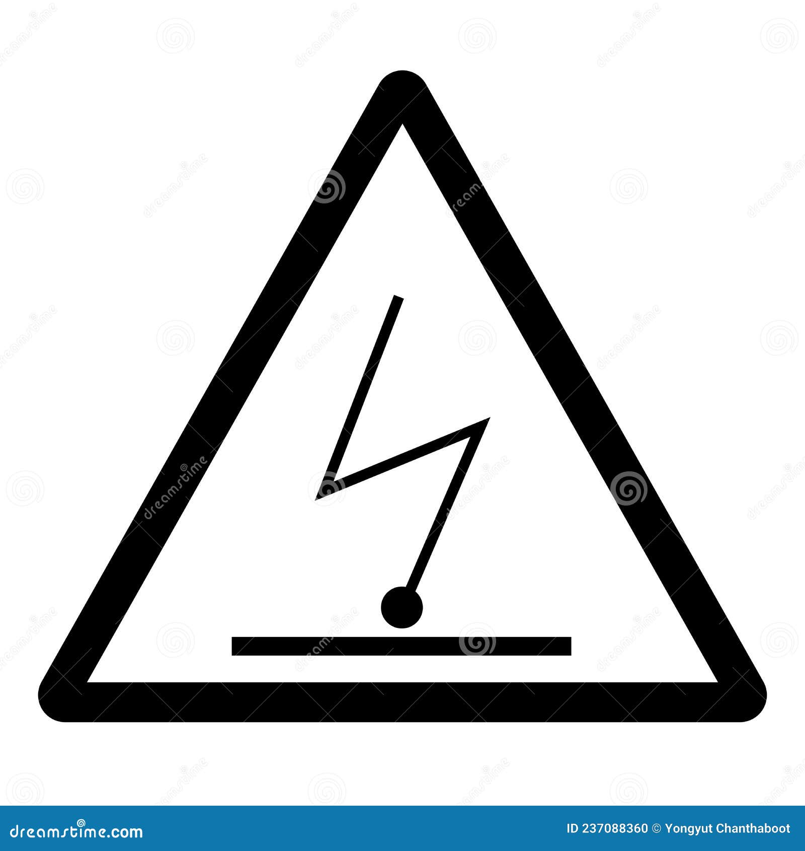 Electrostatic Charge Symbol Sign, Vector Illustration, Isolate on White ...