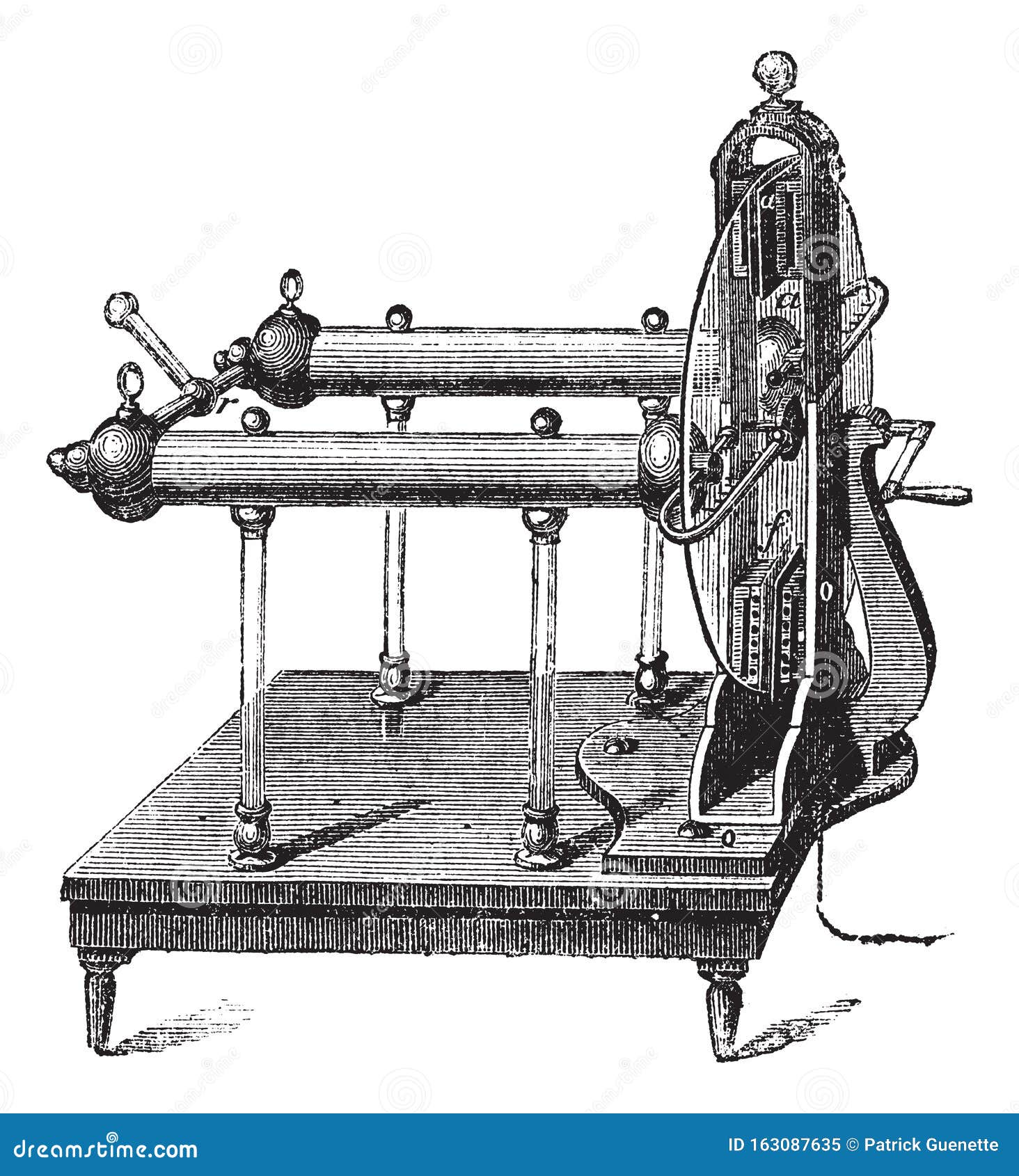 Electrostatic Generator by Jesse Ramsden, Invented in 1768, Vintage ...