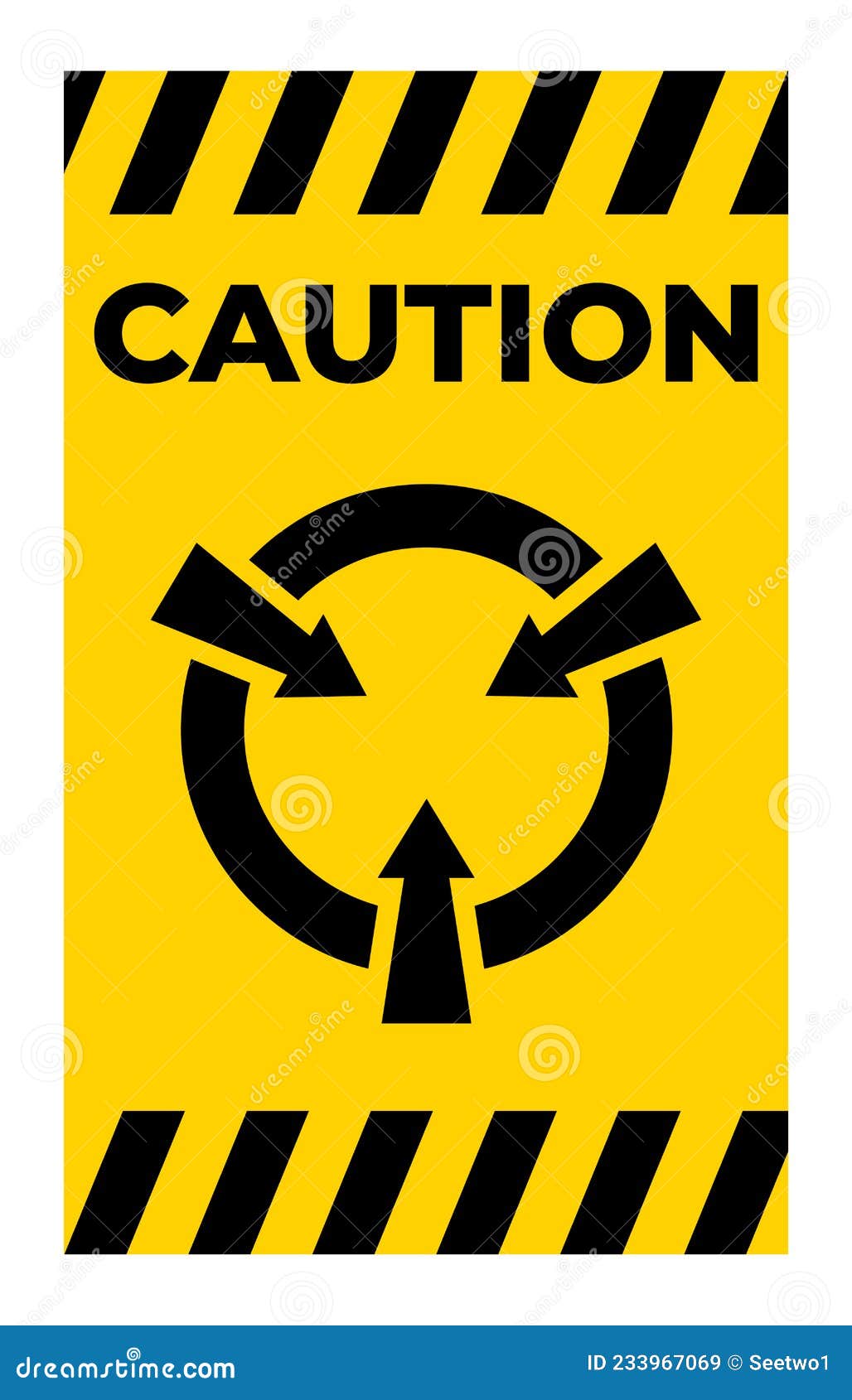 Electrostatic Sensitive Device (ESD) Symbol Sign Isolate on White ...