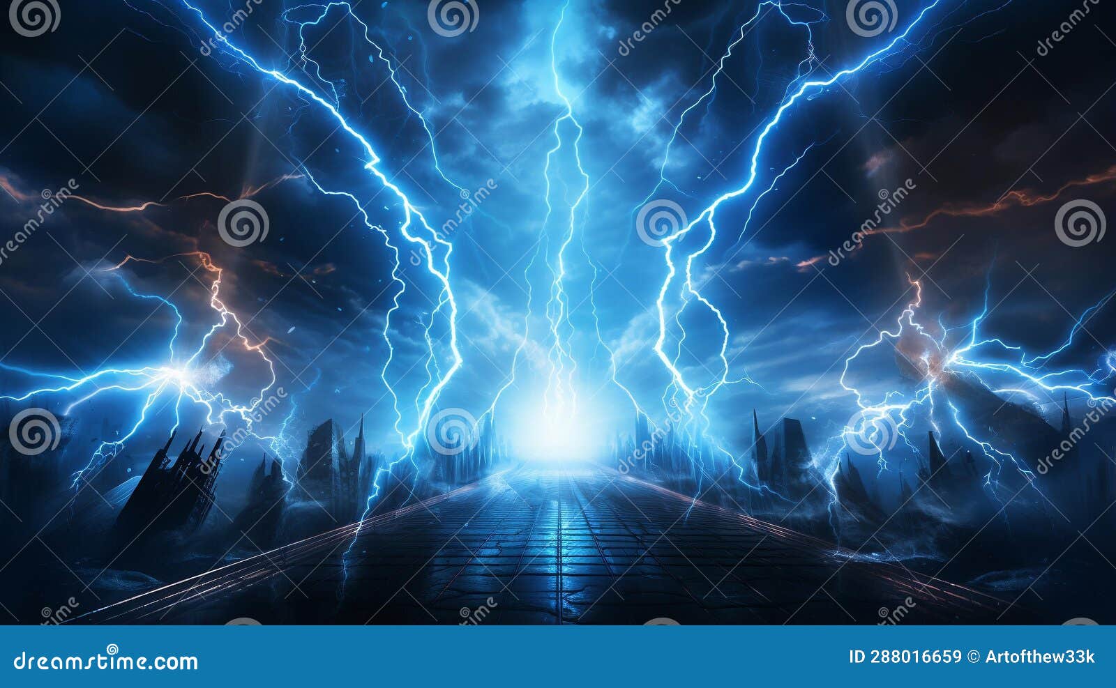 Electrostatic Symphony: a Mesmerizing Burst of Illuminated Energy Stock ...