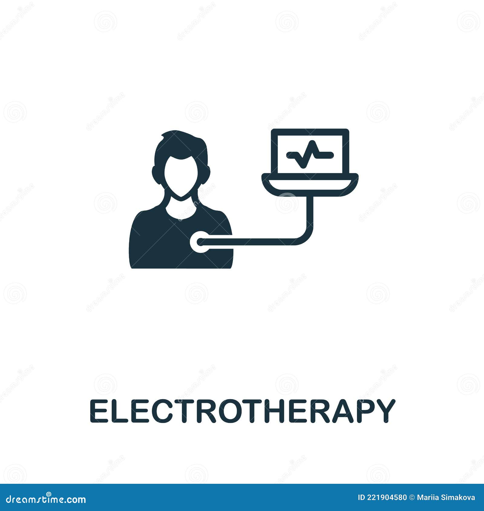 Electrotherapy Icon. Monochrome Simple Element from Therapy Collection. Creative Electrotherapy ...