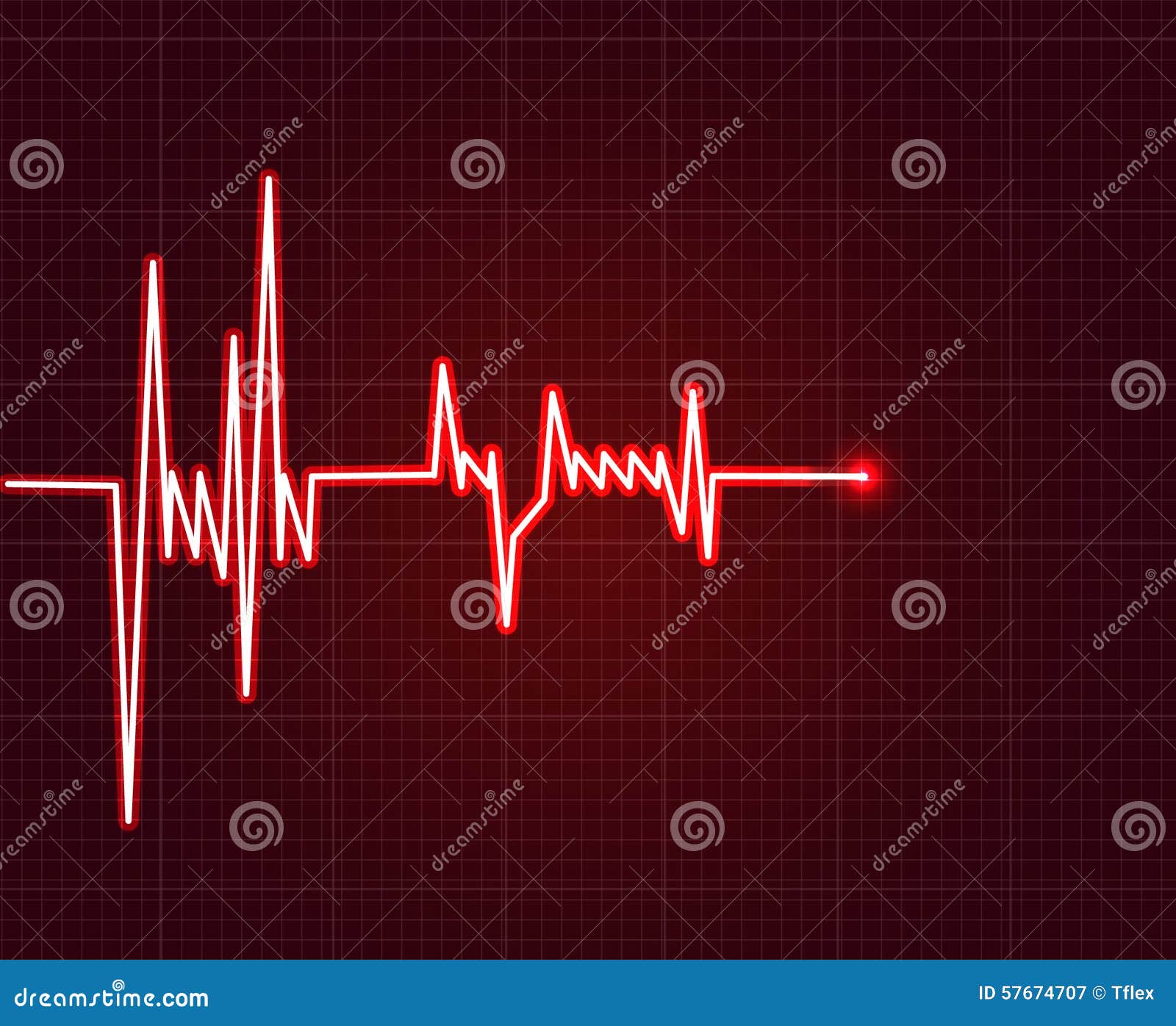 Electrowave Heart Beat, Cardiogram. Pulse Icon Stock Vector ...