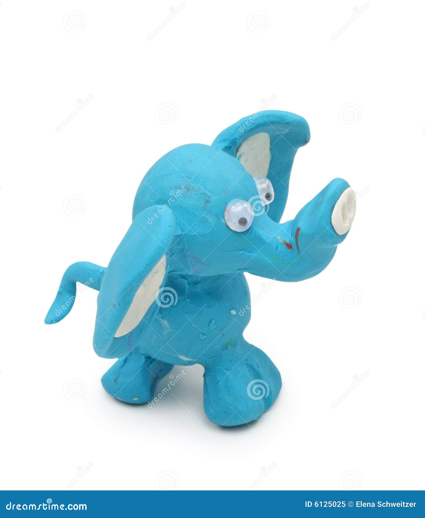 Elefante azul imagem de stock. Imagem de artesanal, isolado - 6125025