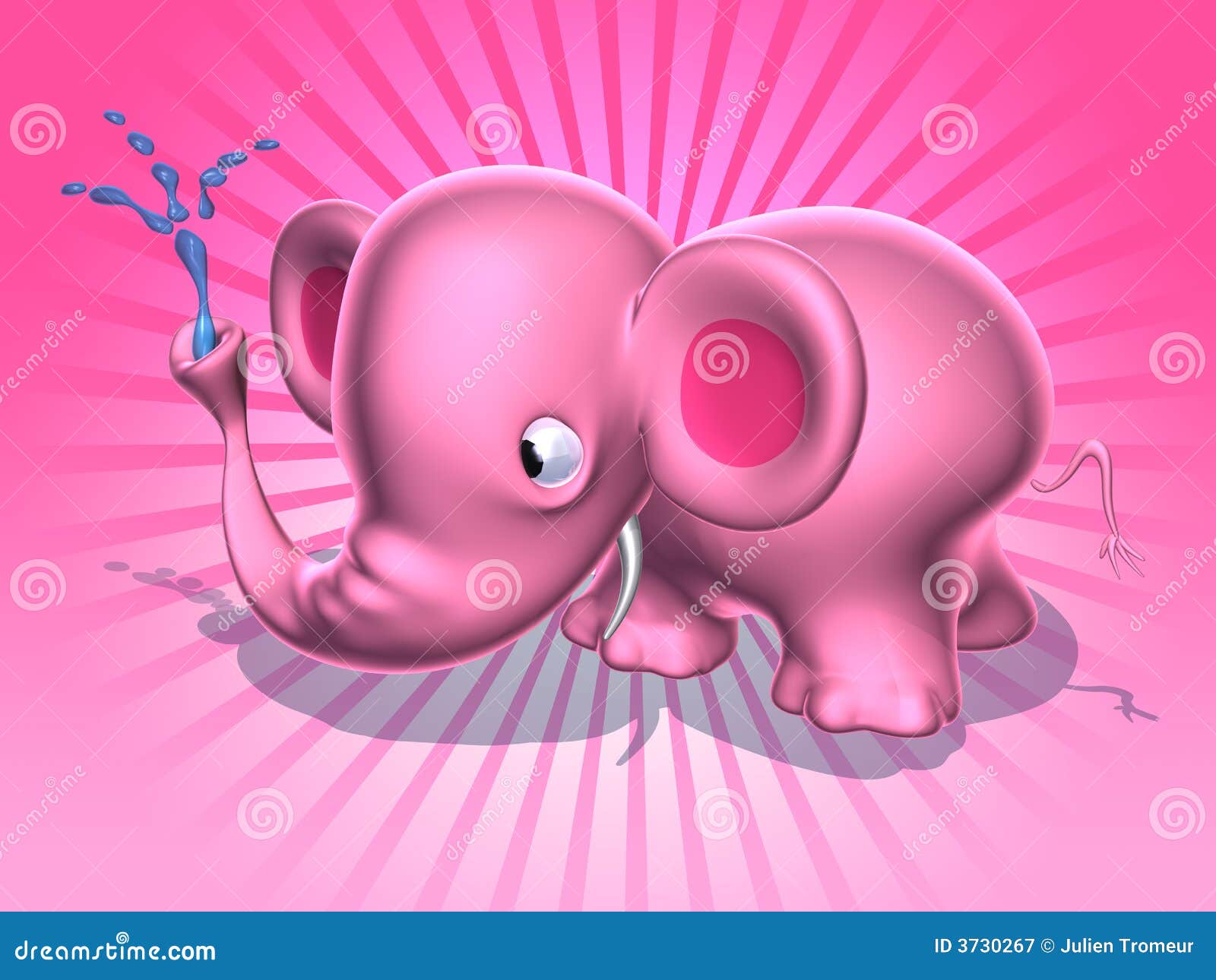 Elefante cor-de-rosa ilustração stock. Ilustração de palerma - 3730267