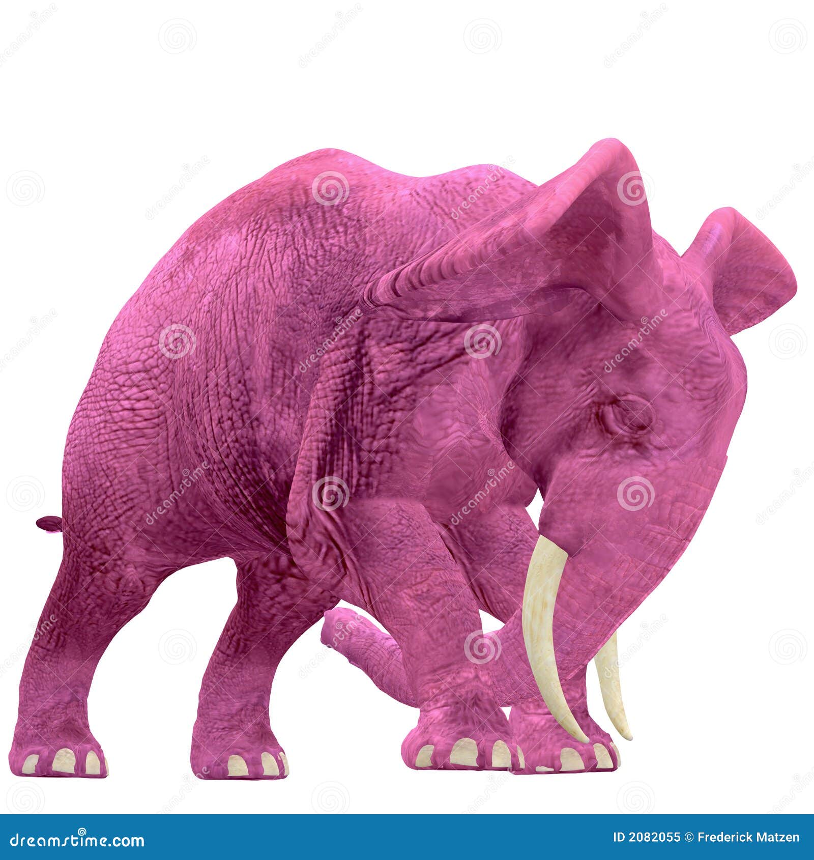 Elefante rosado - 04 stock de ilustración. Ilustración de rosa - 2082055