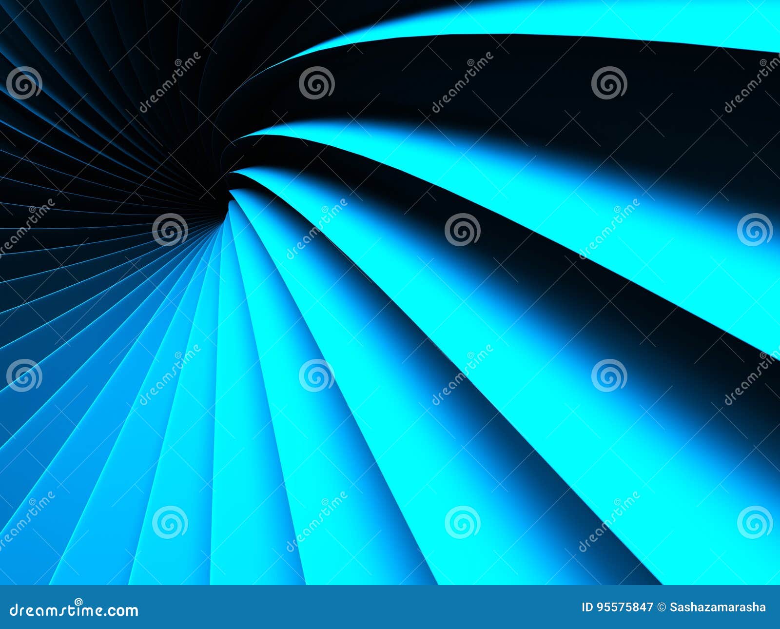 Elegance Blue Wave Stripe Glossy Background Stock Illustration ...