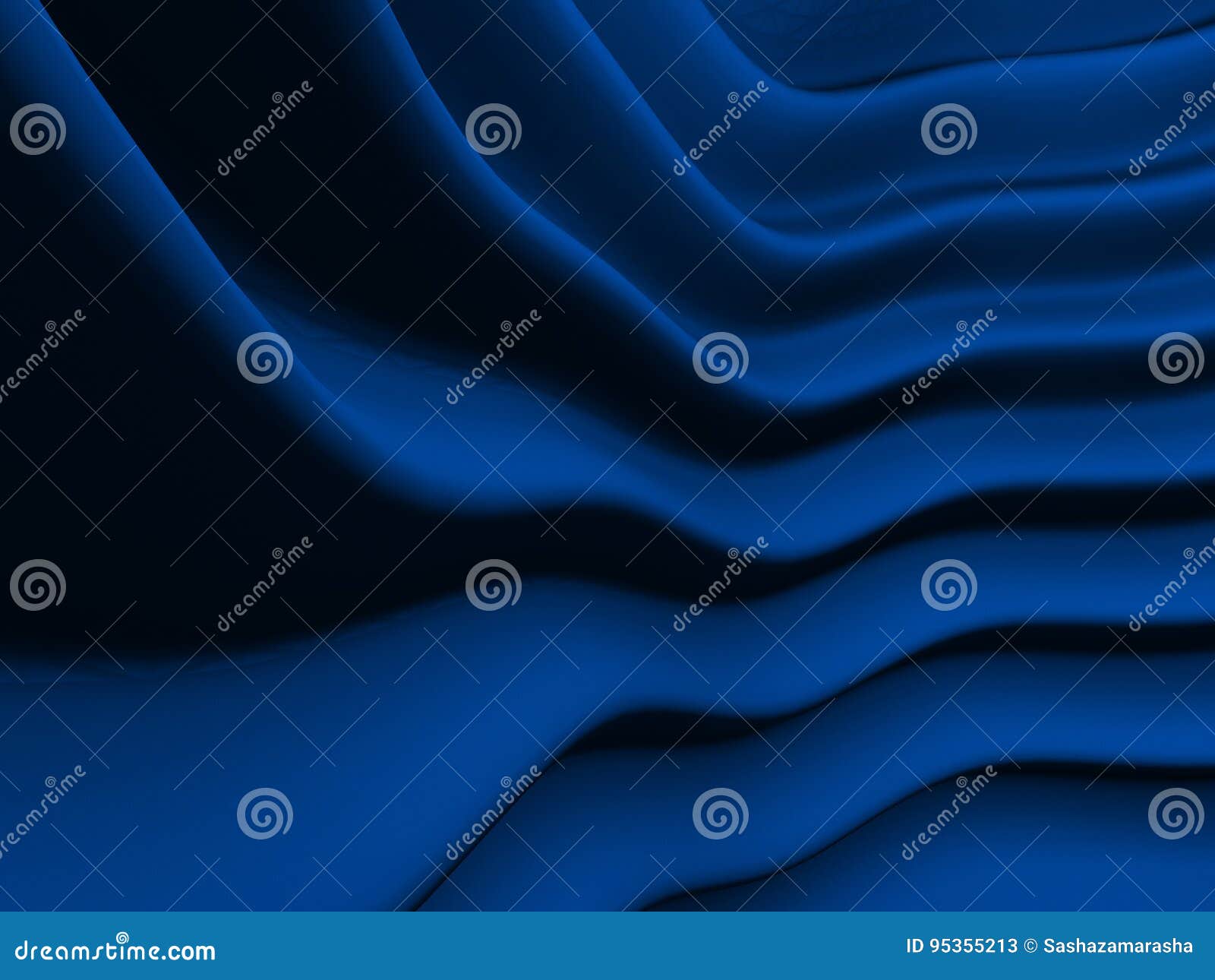 Elegance Blue Wave Stripe Wall Background Stock Illustration ...