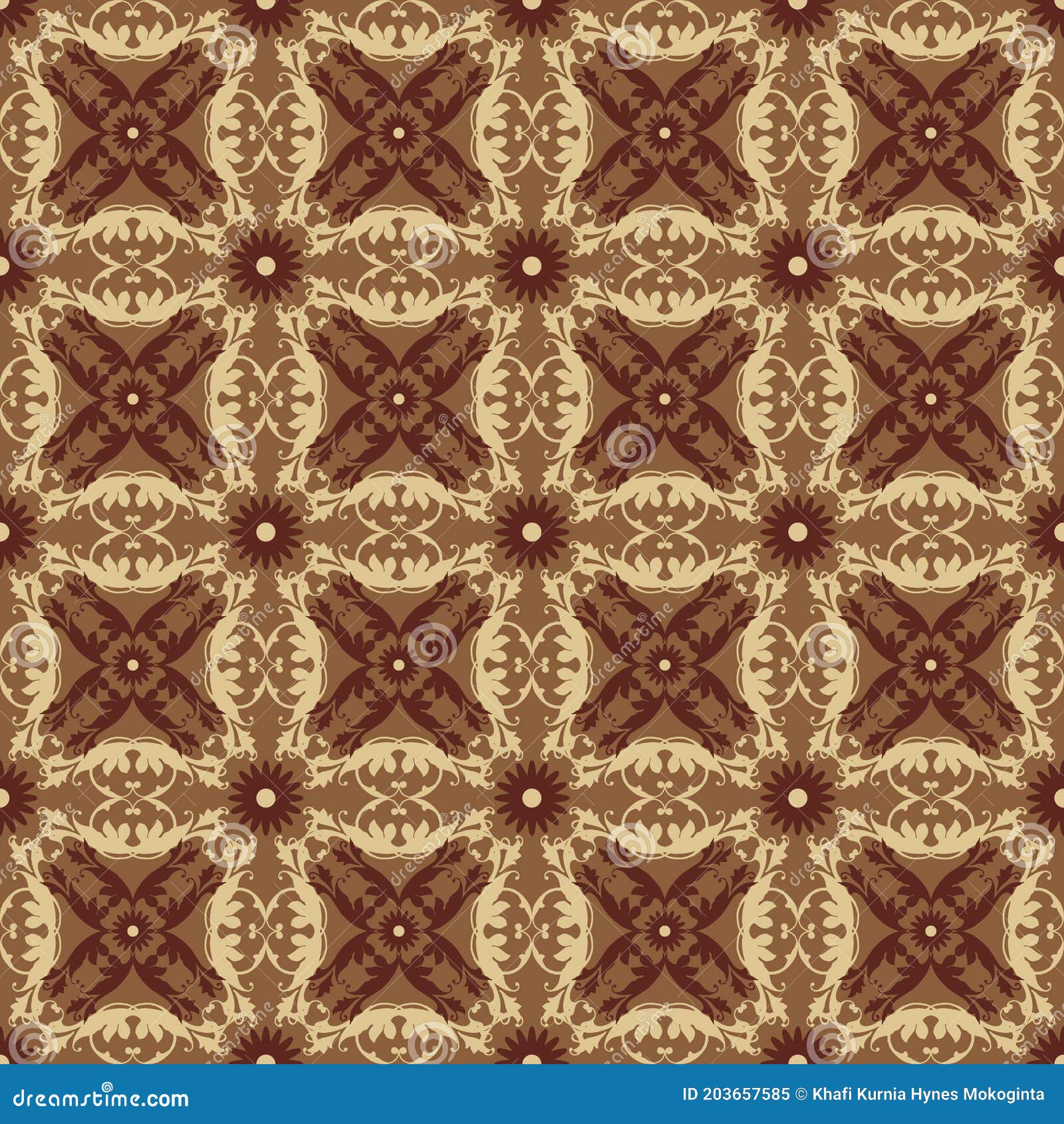 Elegance Flower Patterns on Typical Indonesian Batik with Soft ...