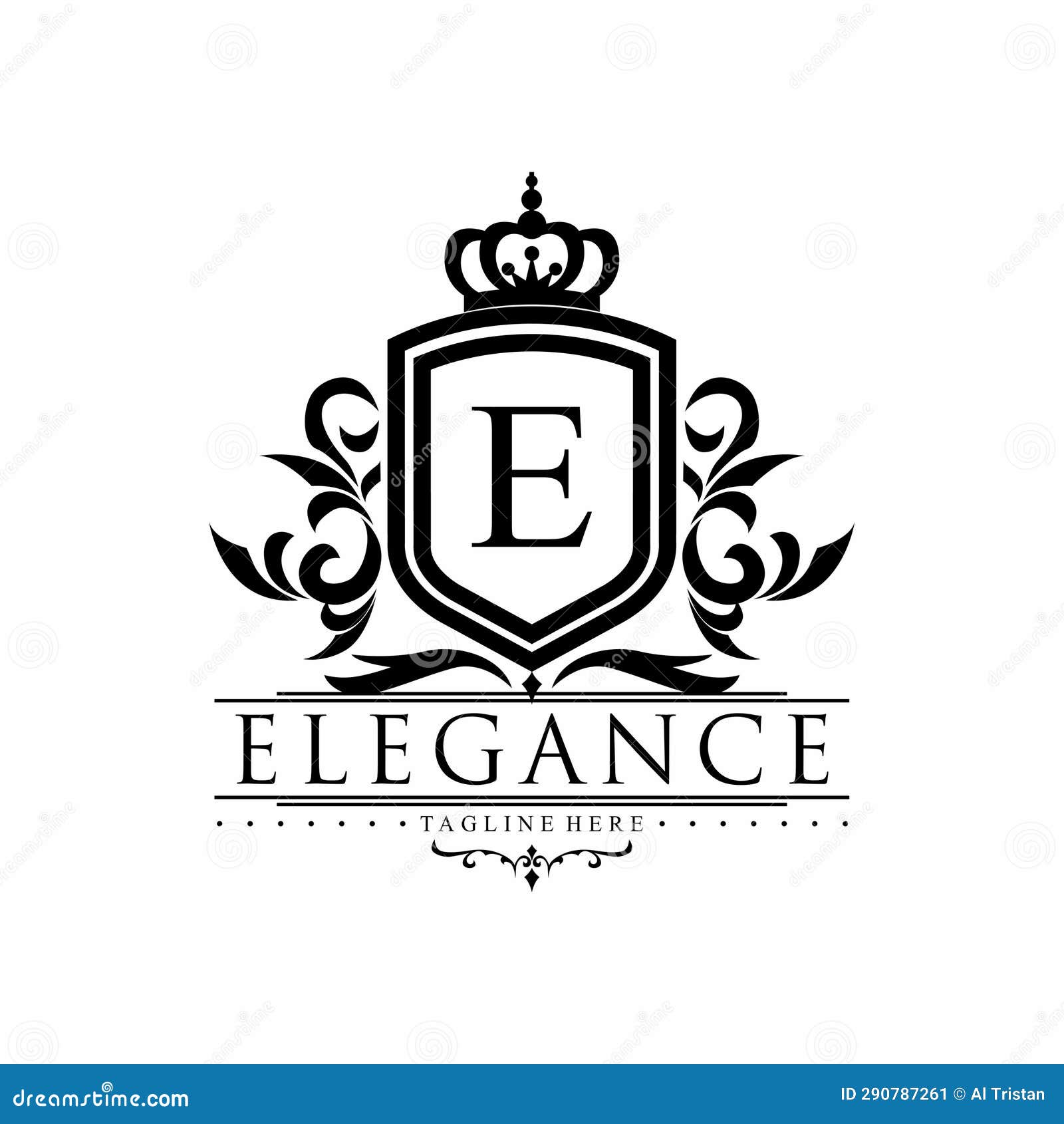 Elegance Logo - Royal Vector Template Stock Illustration - Illustration ...