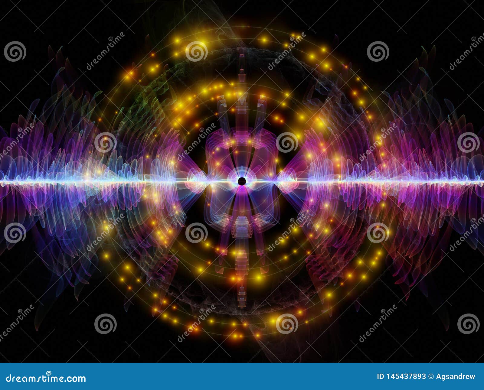 Elegance of Radial Oscillation Stock Illustration - Illustration of ...