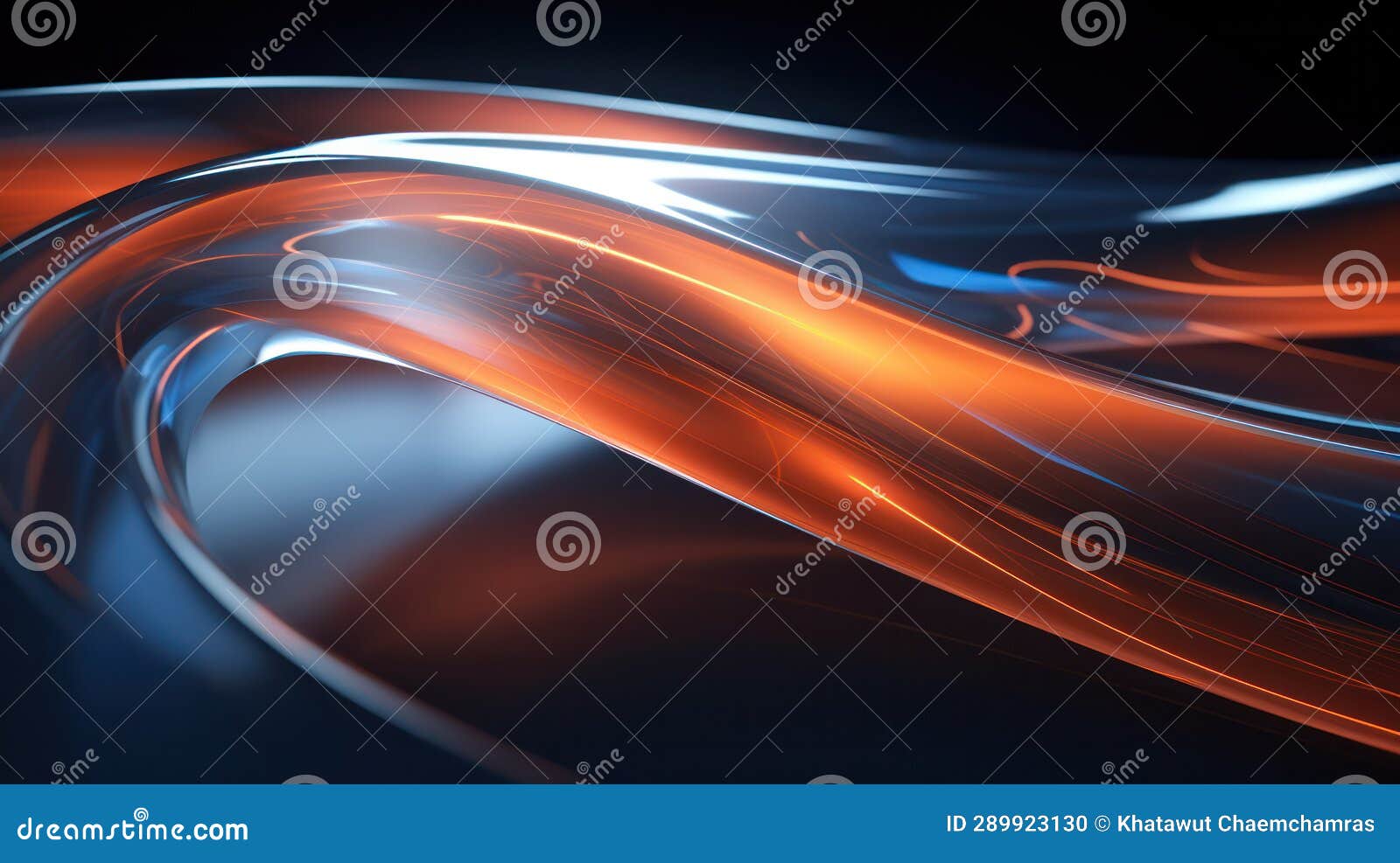 Elegance in Transparency: Curved Glass 3D Render Abstract Background ...