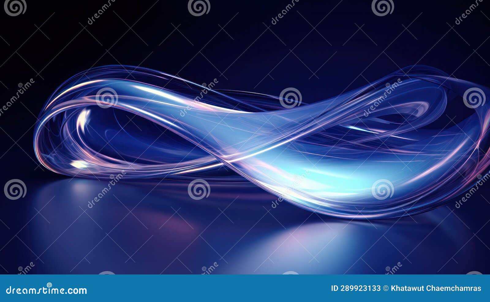 Elegance in Transparency: Curved Glass 3D Render Abstract Background ...