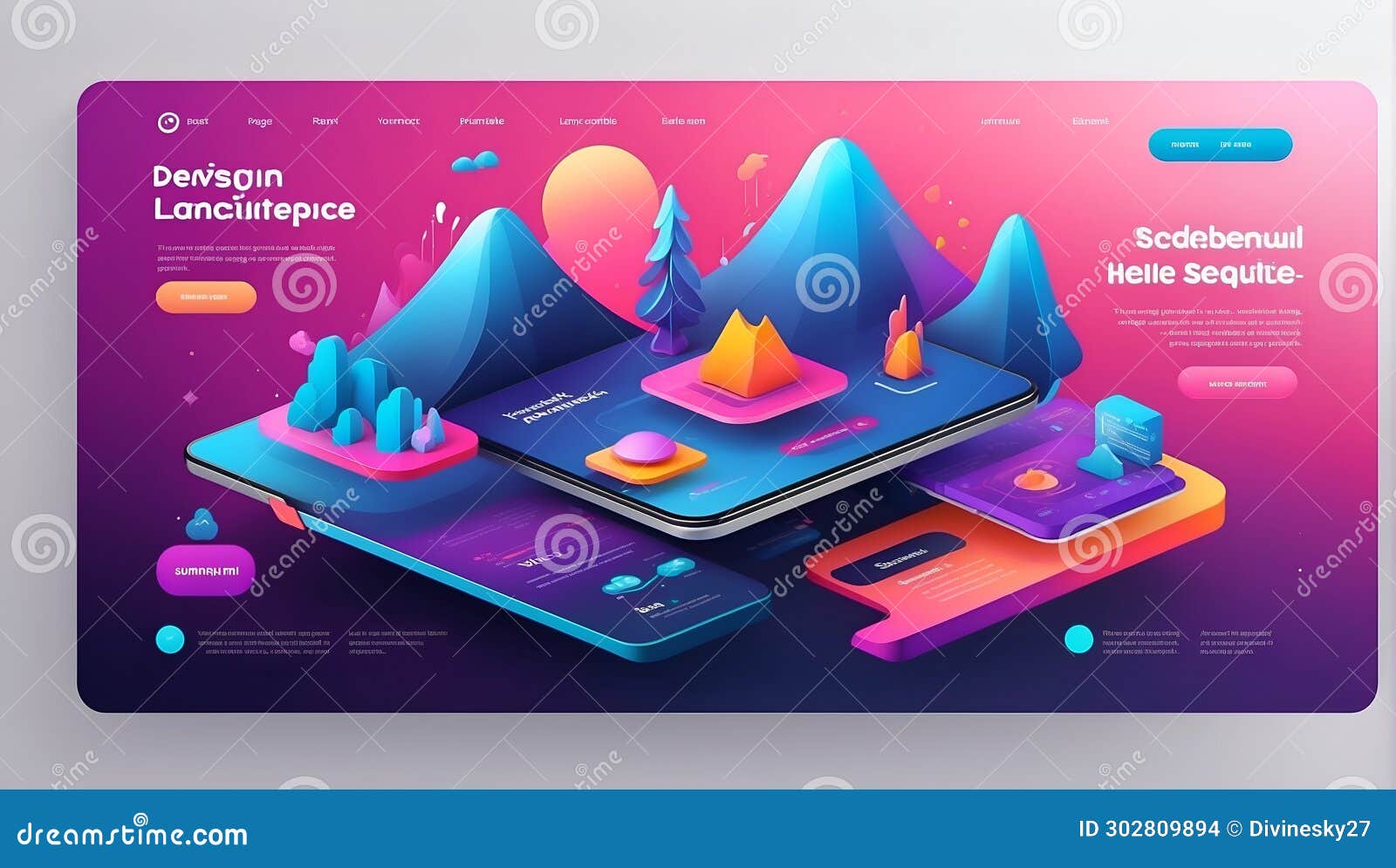 Elegance Unleashed: UI UX Landing Page with Vector Finesse. AI Generate ... Elegance Unleashed: UI UX Landing Page with Vector Finesse. AI Generate ...