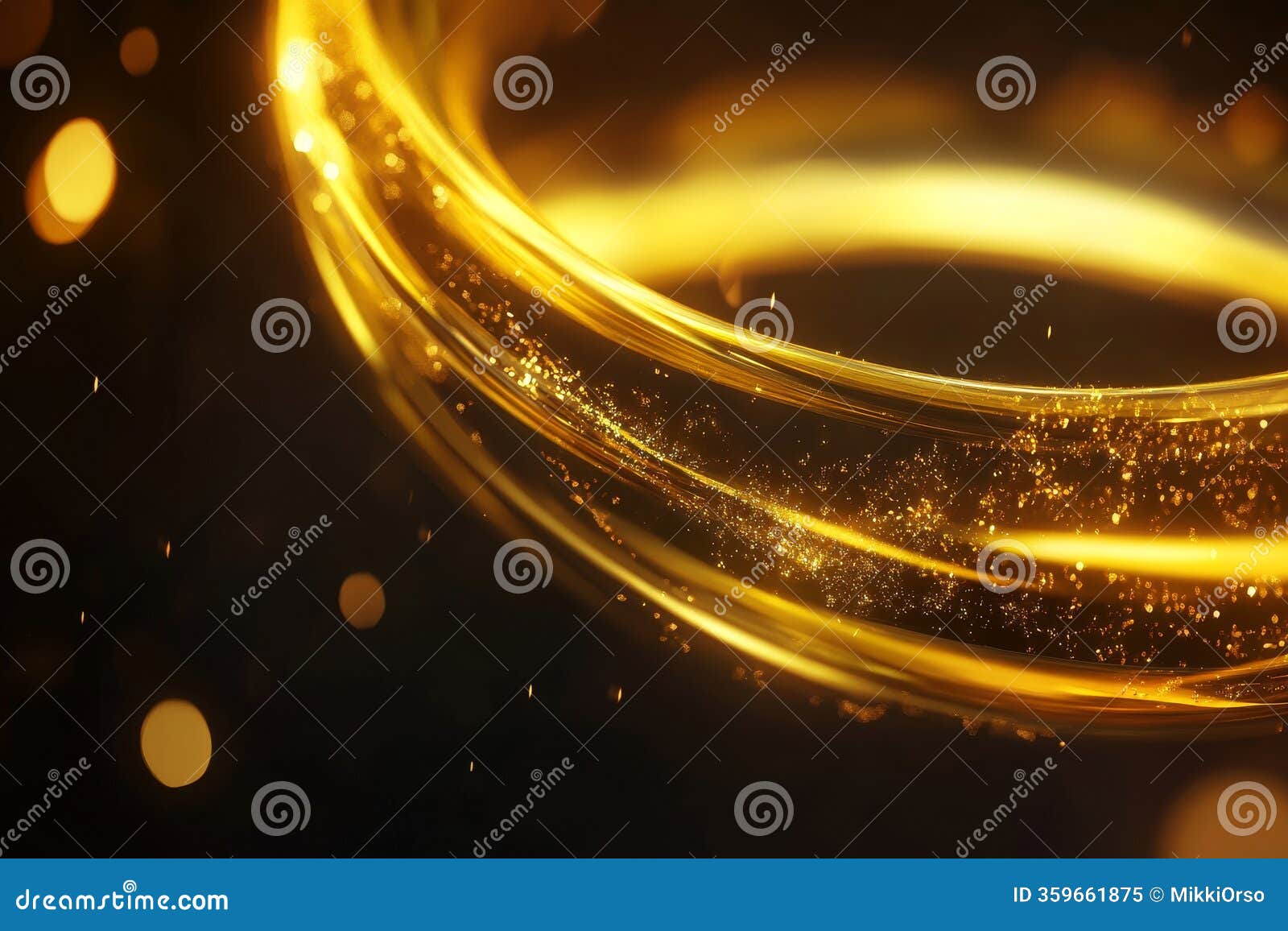 Elegant Abstract Background Featuring a Golden Ring Design for Creative ...