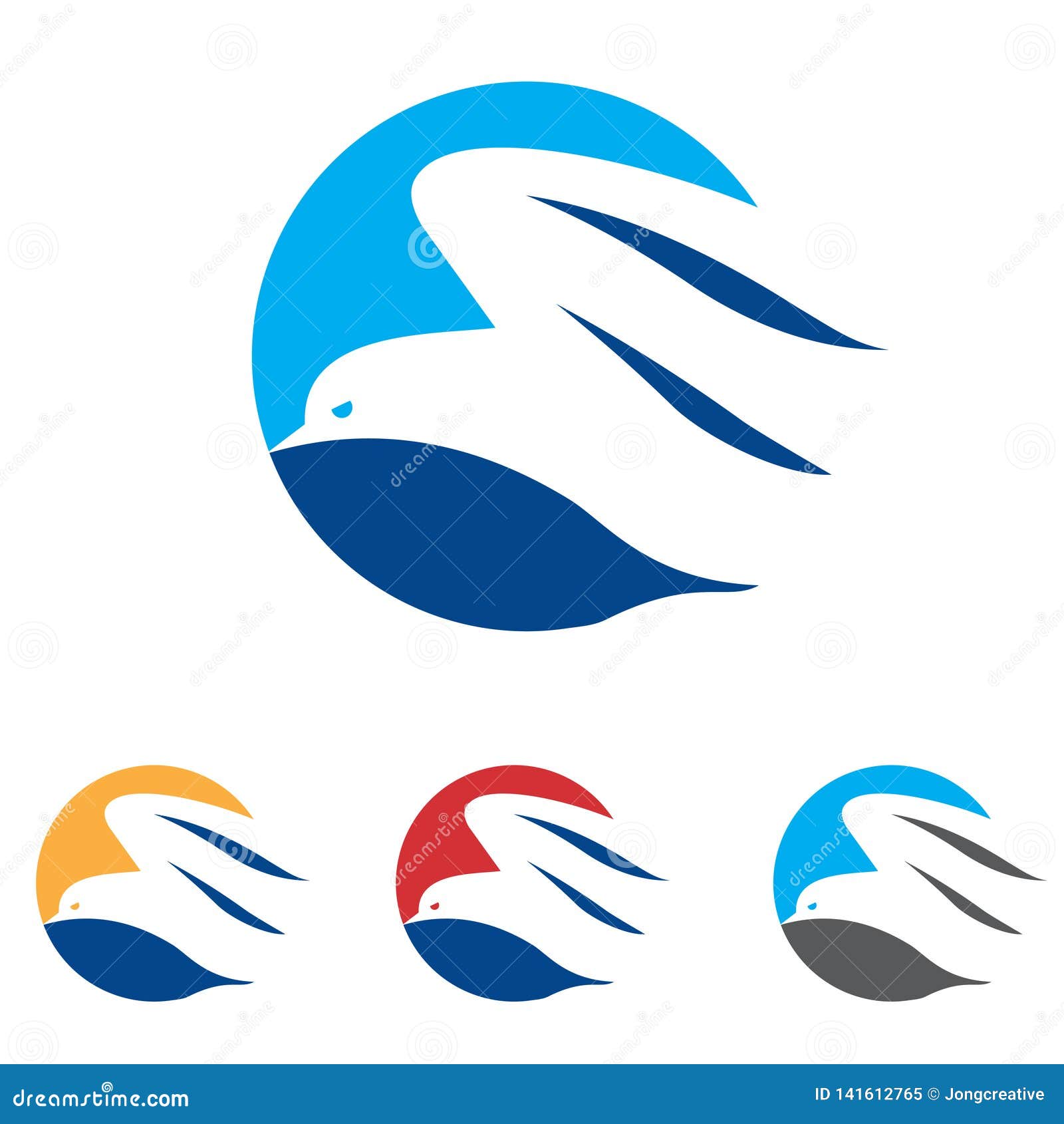 Circle Flying Bird Icon Collage Royalty-Free Stock Photo ...