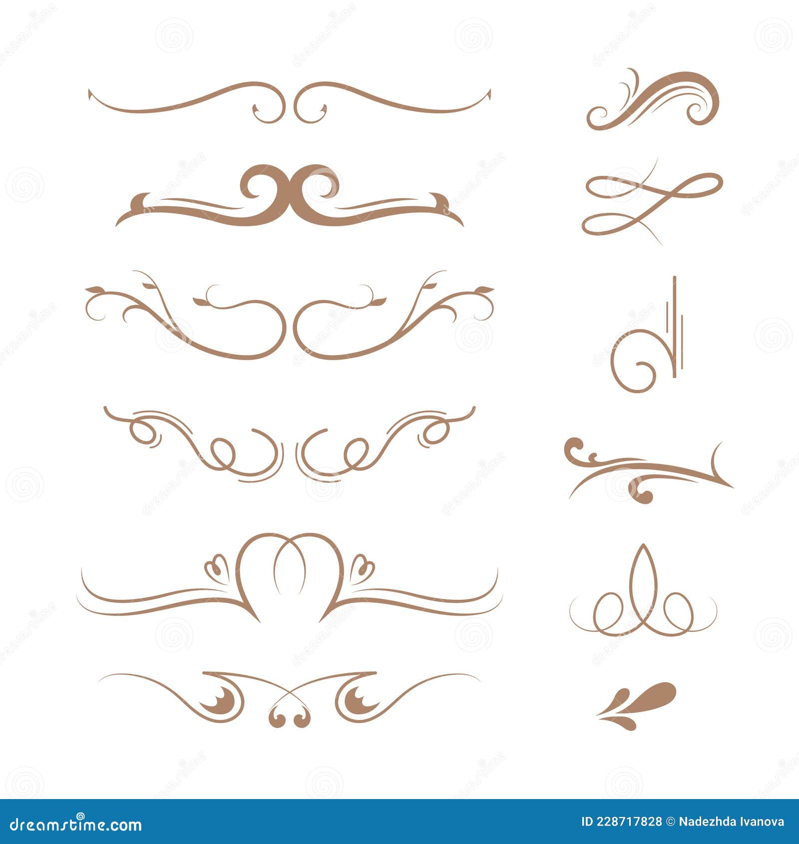 Elegant Abstract Design Elements Vector Illustration. Stock Vector ...