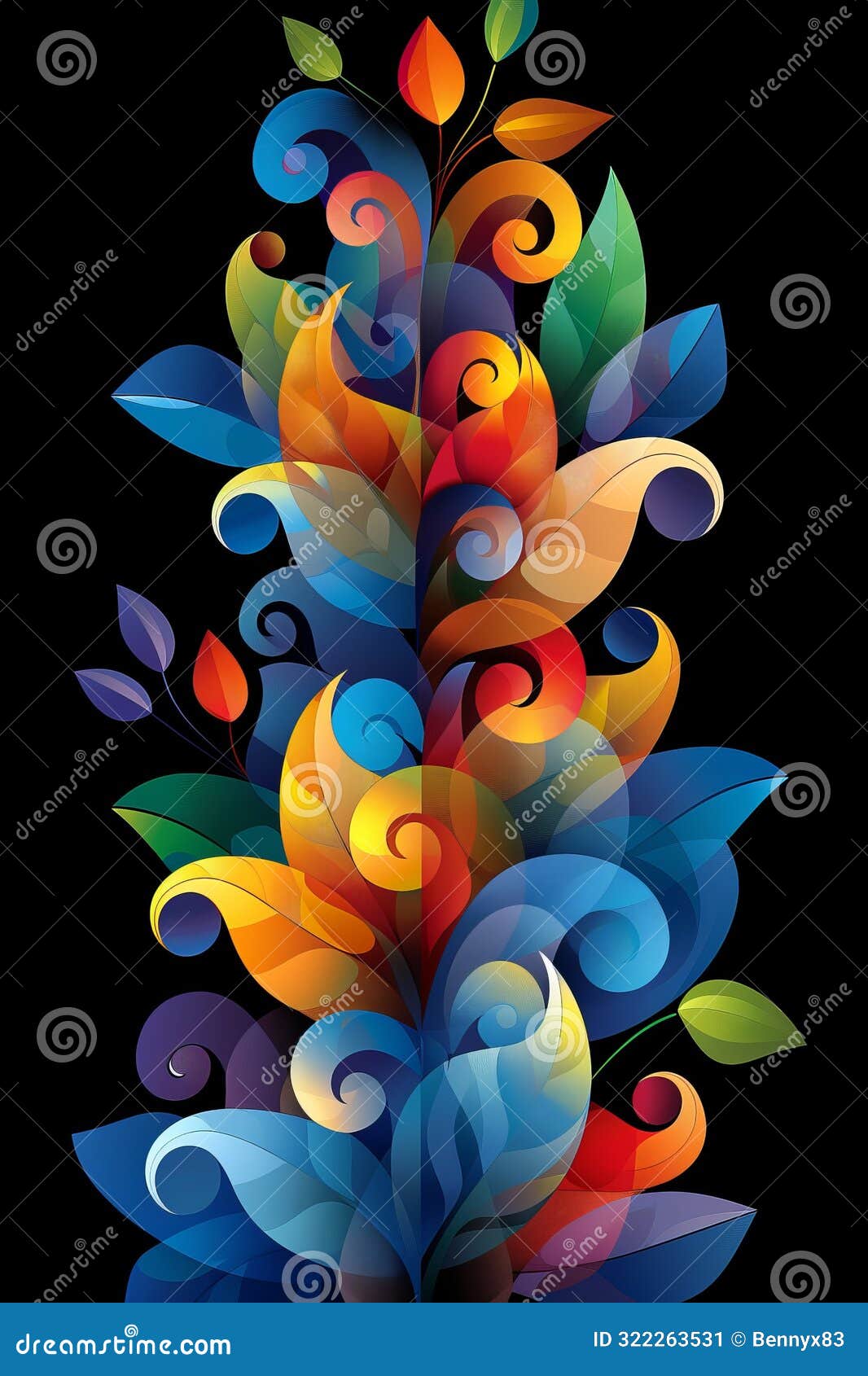 Elegant Abstract Design Vector Art Stock Illustration - Illustration of ...