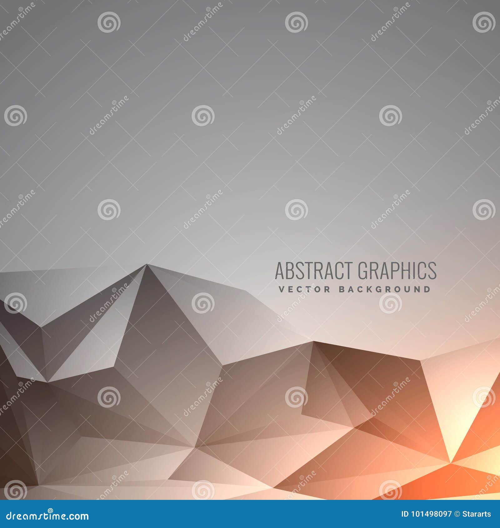 Elegant Abstract Gray Low Poly Background in Minimal Style Stock Vector ...